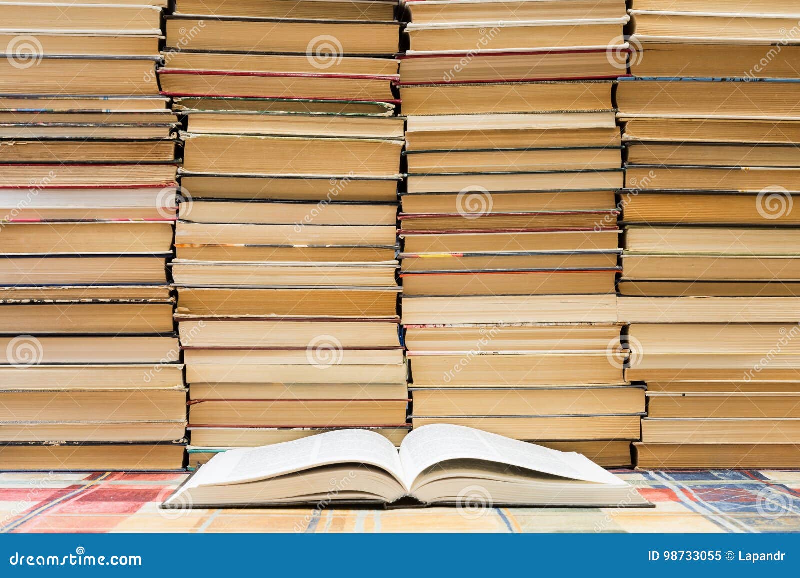A Stack of Books with Colorful Covers. the Library or Bookstore. Books ...