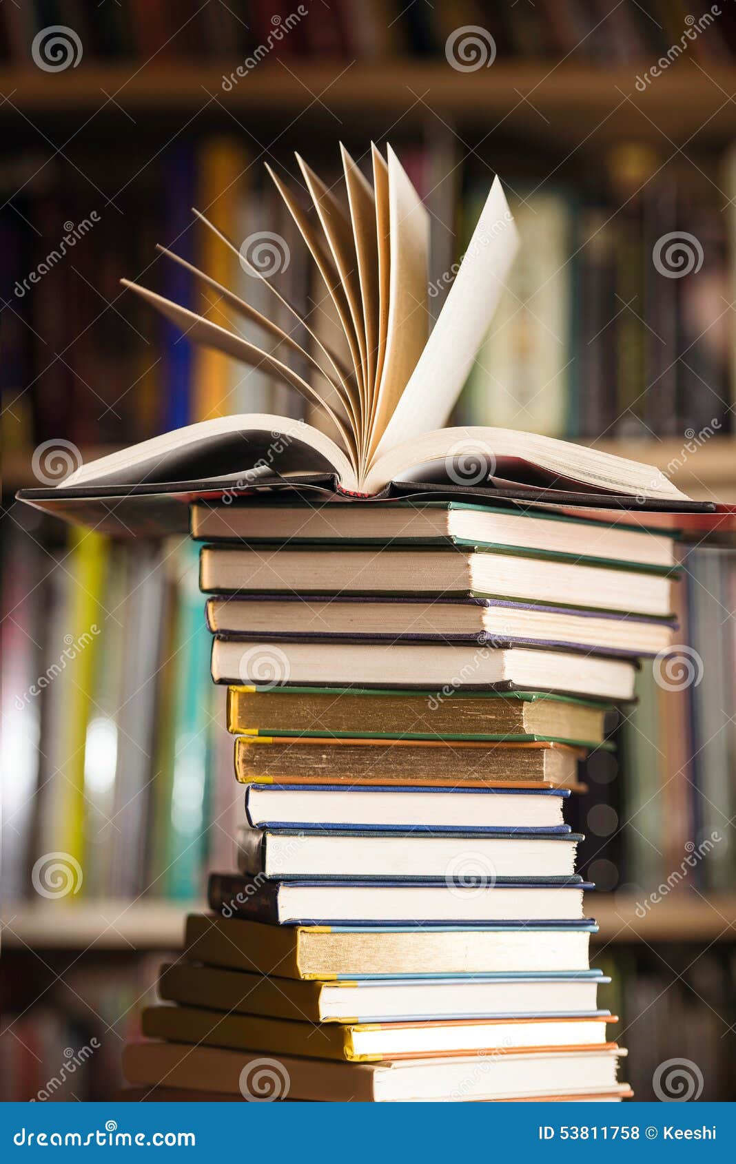 Stack of Books stock photo. Image of front, stack, book - 53811758