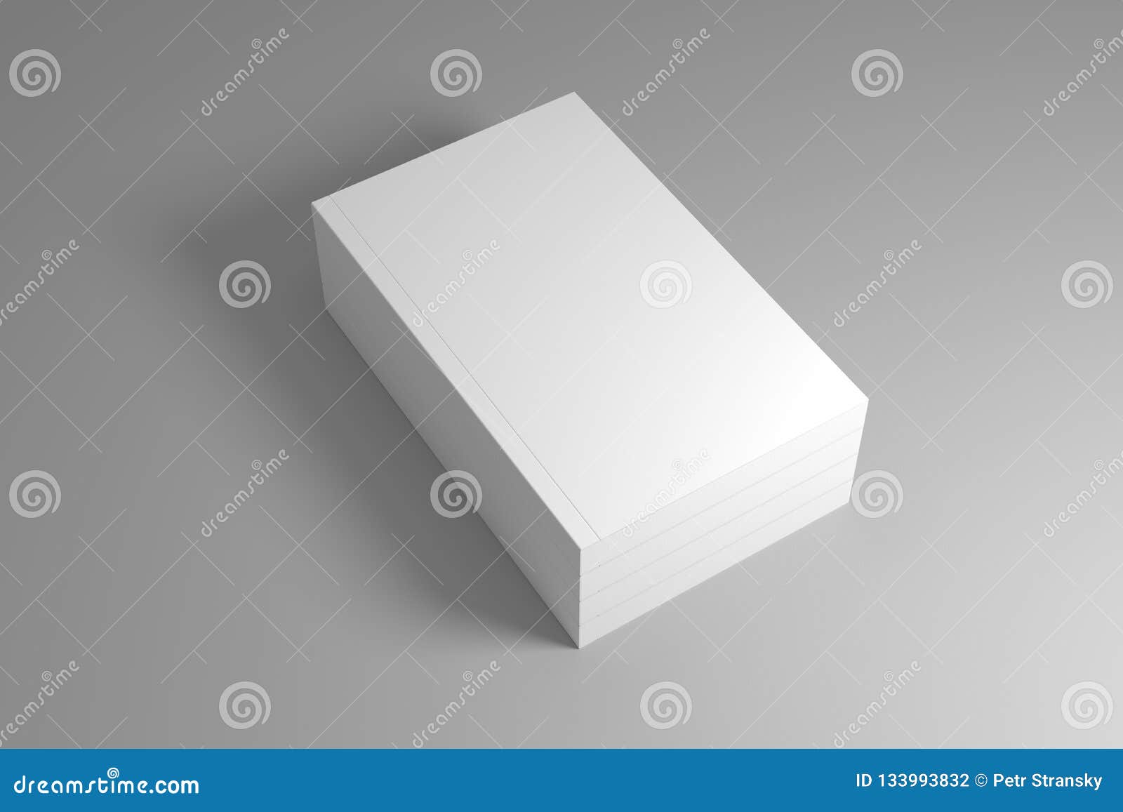 Stack of Books 3D Illustration Mock Up Template. Stock Illustration ...