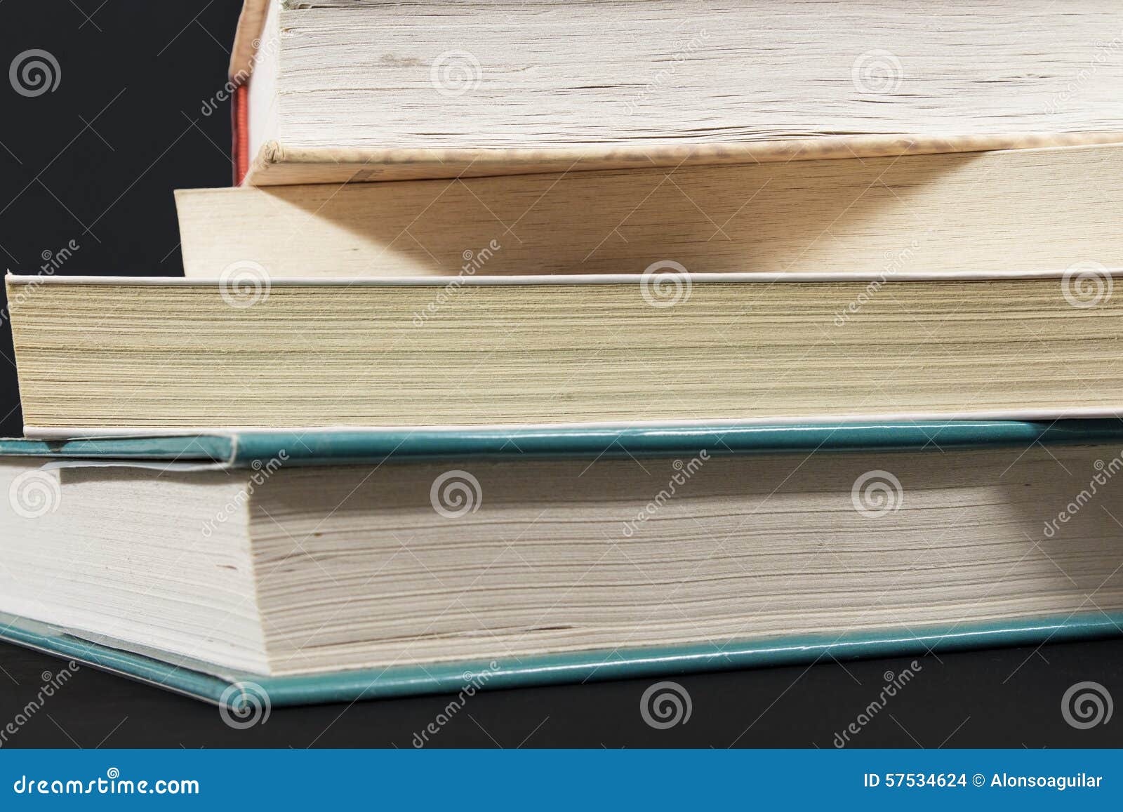 Stack of Books on Dark Background Stock Photo - Image of books ...