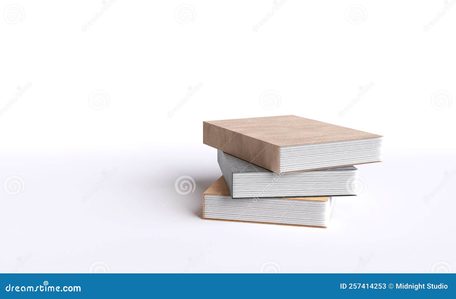 Stack of Books Decorated with Vintage Hardcover Books Isolated Diary on ...