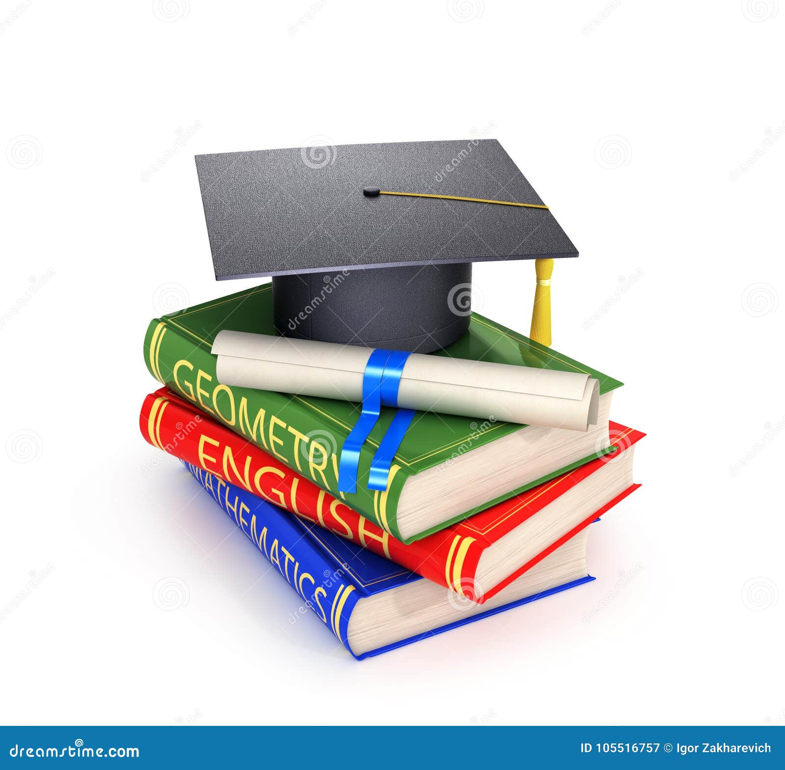 Stack Of Science Textbooks