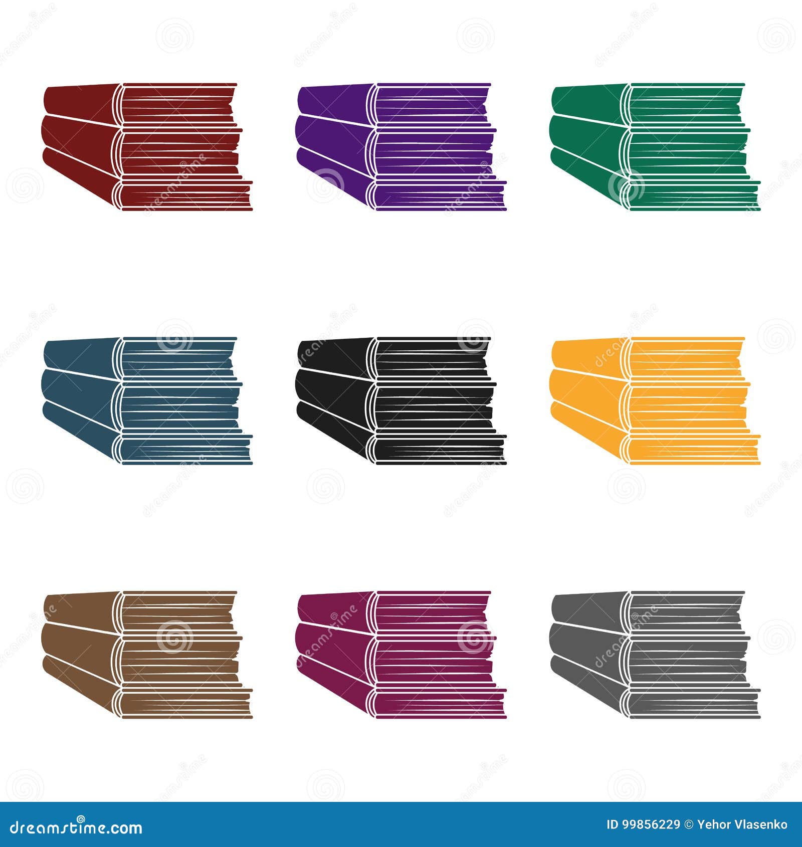 Stack of Books Icon in Black Style Isolated on White Background. Books ...