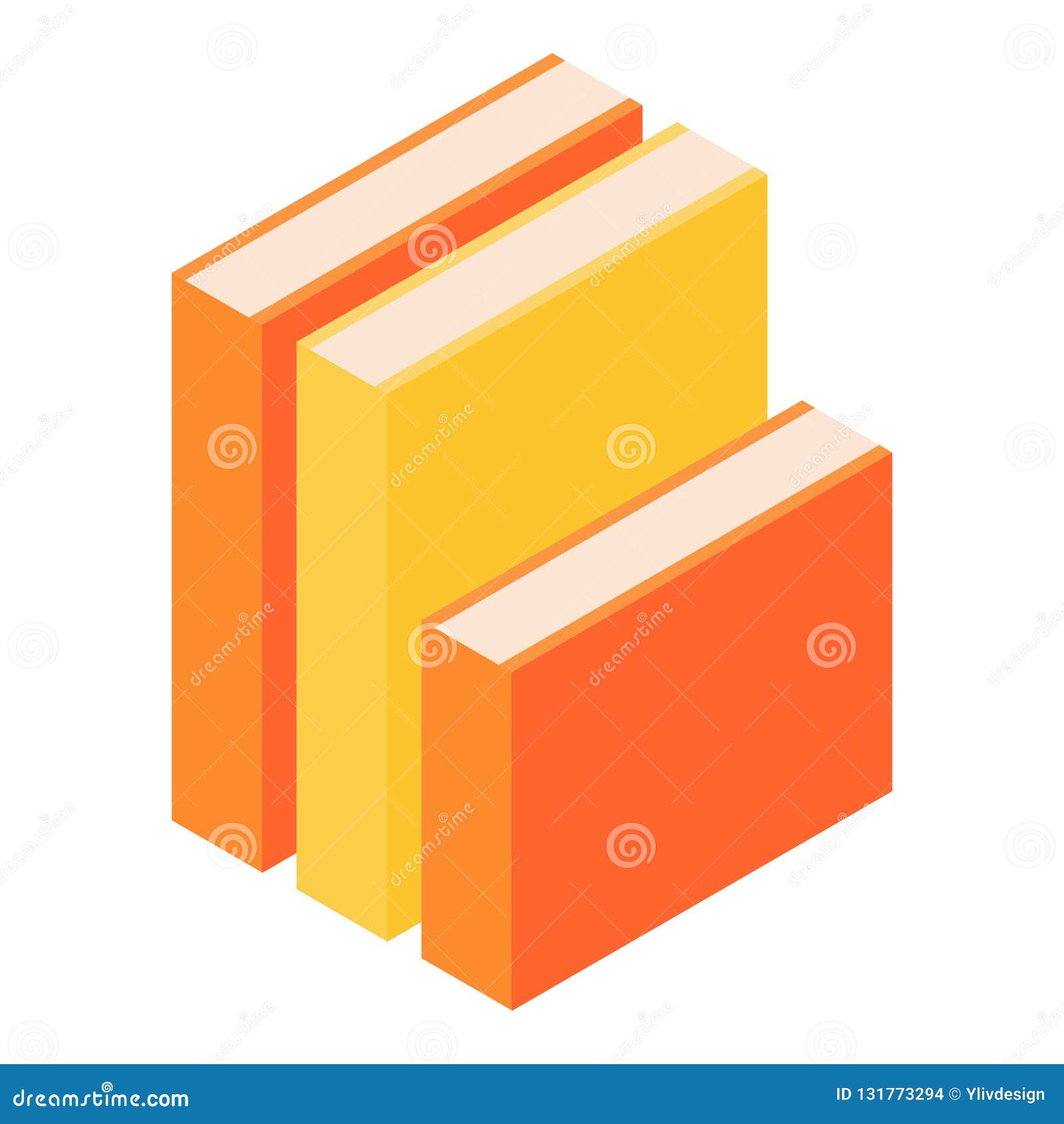 Stack of Books Icon, Isometric Style Stock Vector - Illustration of ...