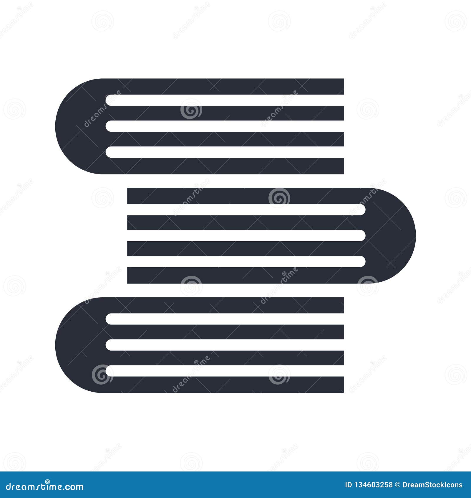 Stack of Books Icon Vector Sign and Symbol Isolated on White Background ...