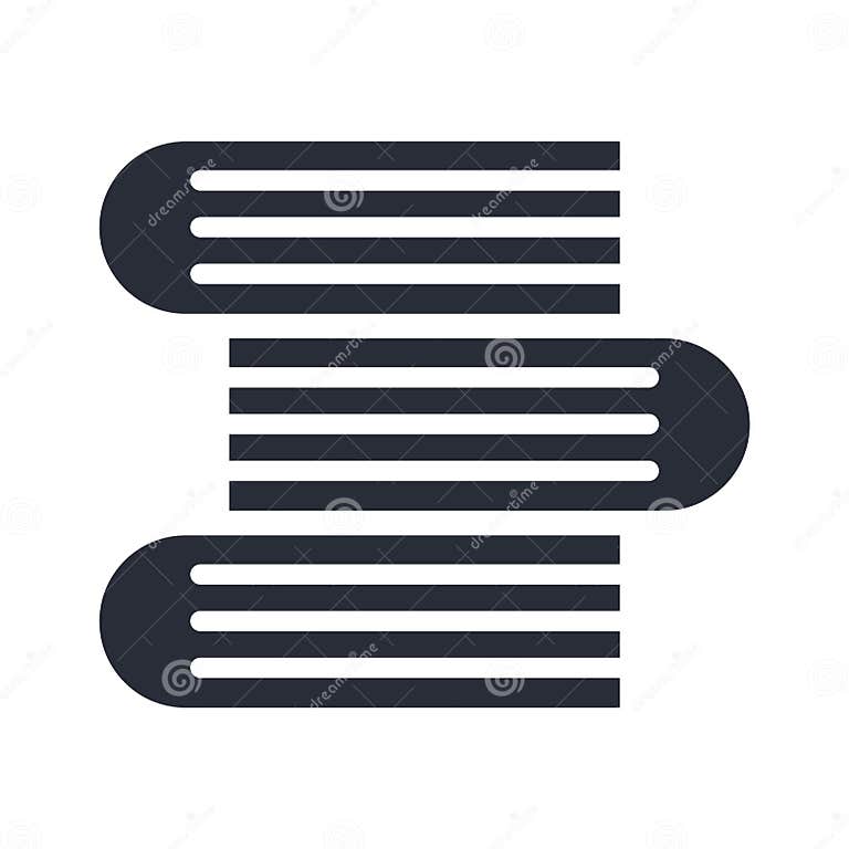 Stack of Books Icon Vector Sign and Symbol Isolated on White Background ...