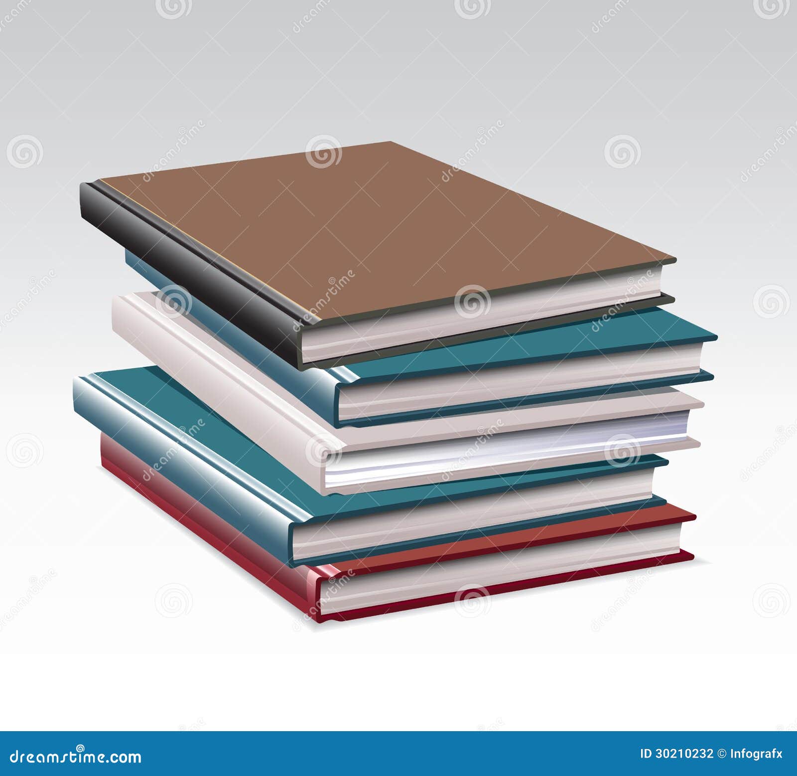 Stack of Books Illustration in EPS 10 Stock Illustration - Illustration ...