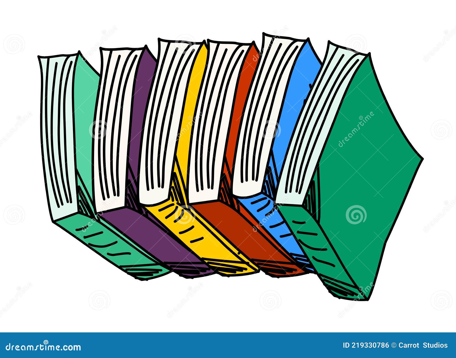 Stack of Books Illustration Stock Illustration - Illustration of books ...
