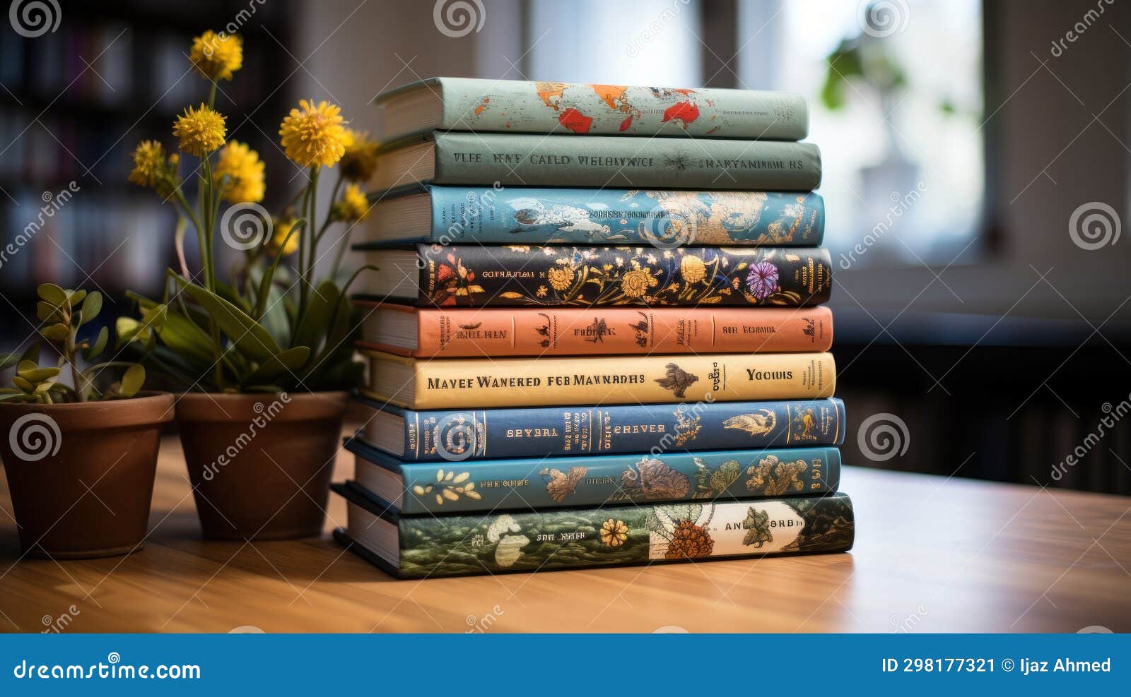 Stack of Books International Day of Education Stock Illustration ...