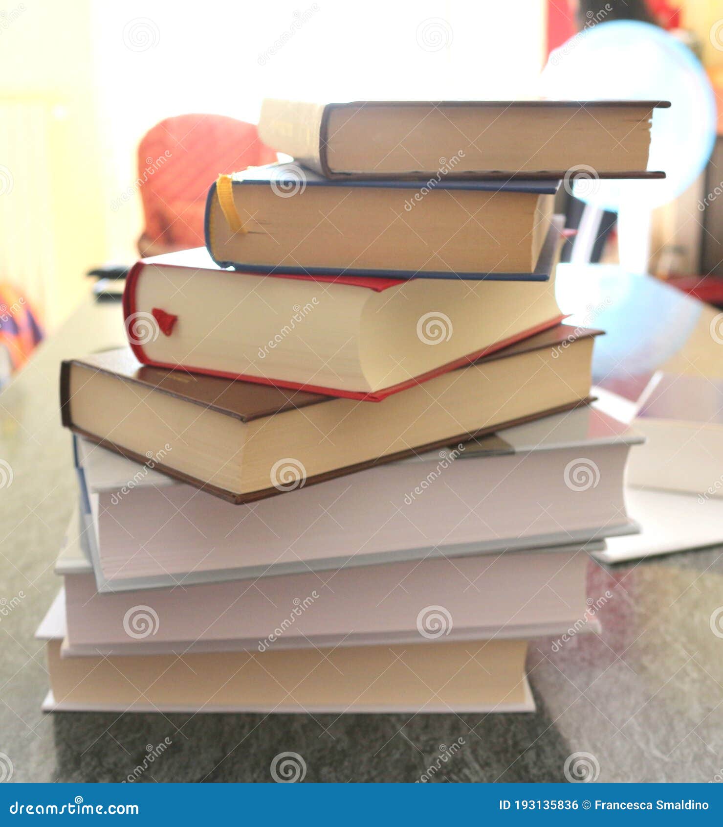 Stack of books stock photo. Image of printed, reading - 193135836