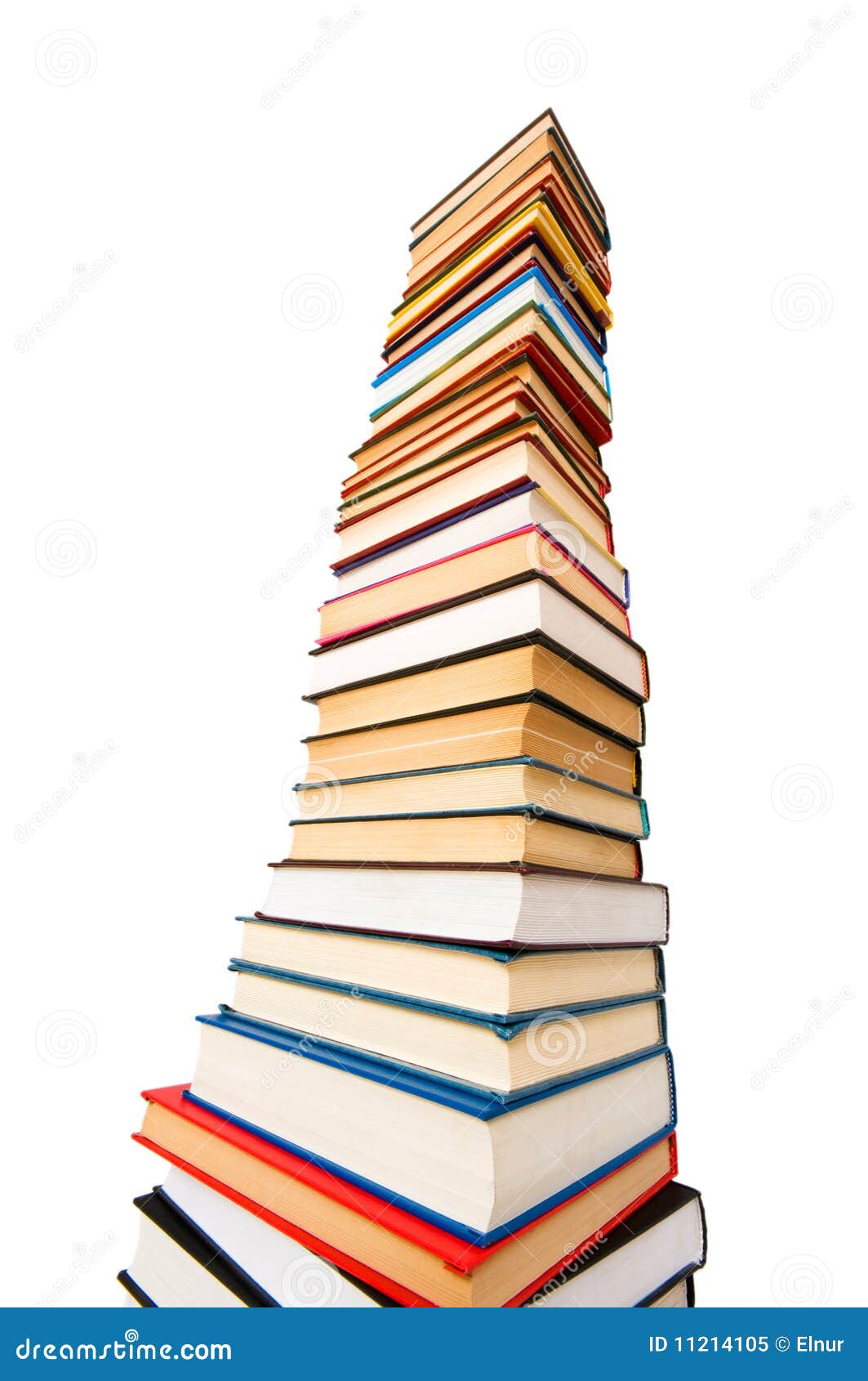Stack of books isolated stock image. Image of text, education - 11214105