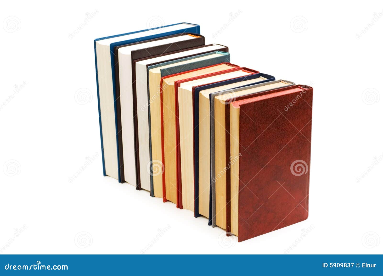 Stack of books isolated stock image. Image of textbook - 5909837