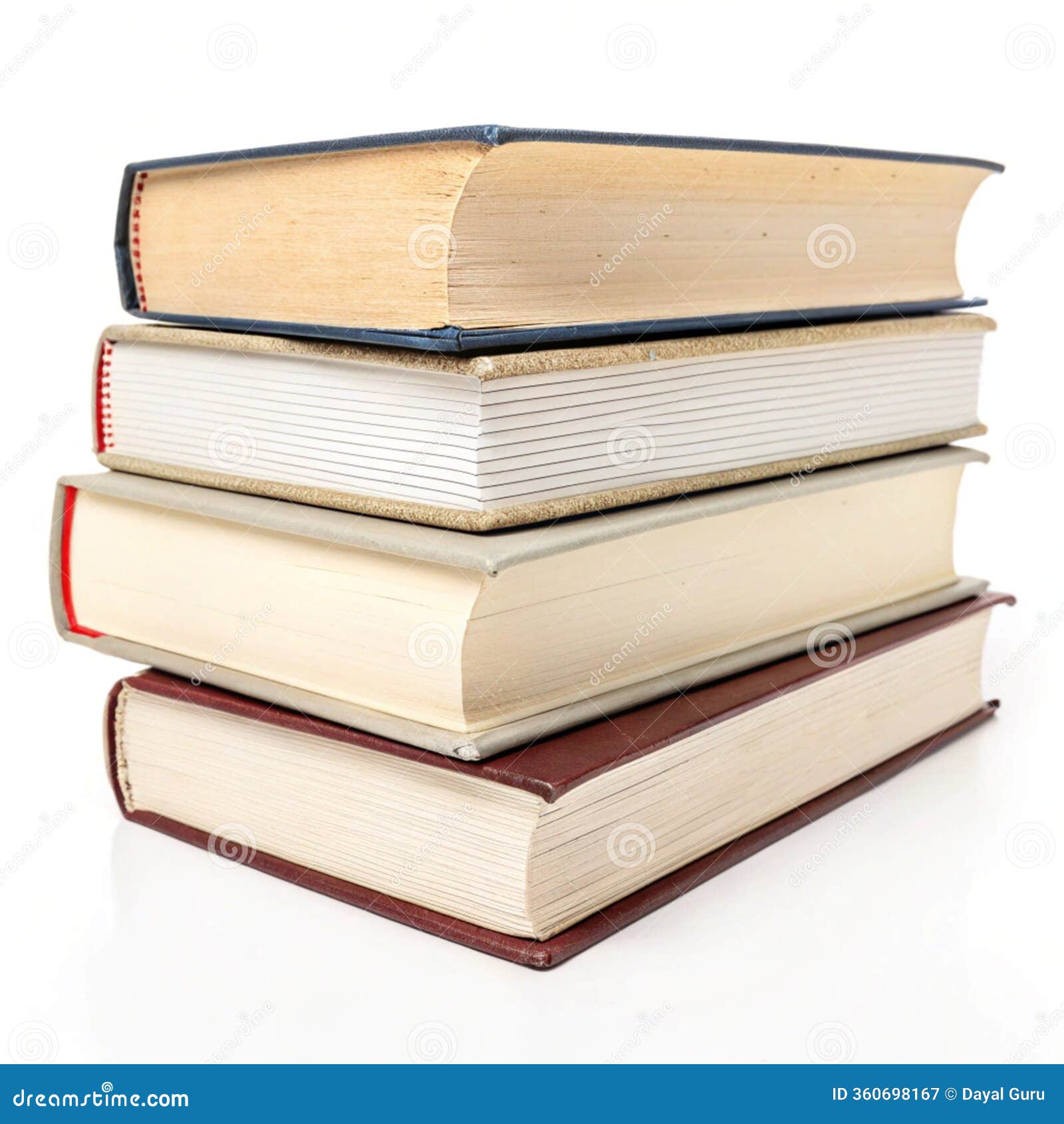 Stack of Books Isolated on Transparent Background Stock Illustration ...