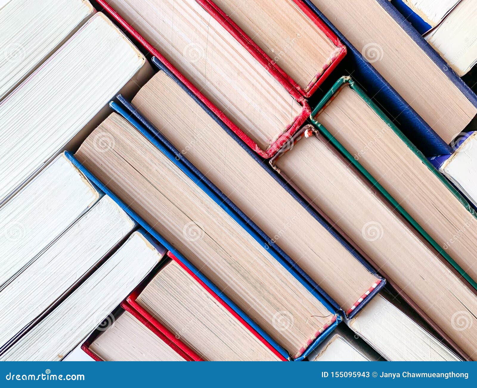 Stack books multi color stock image. Image of book, colorful - 155095943