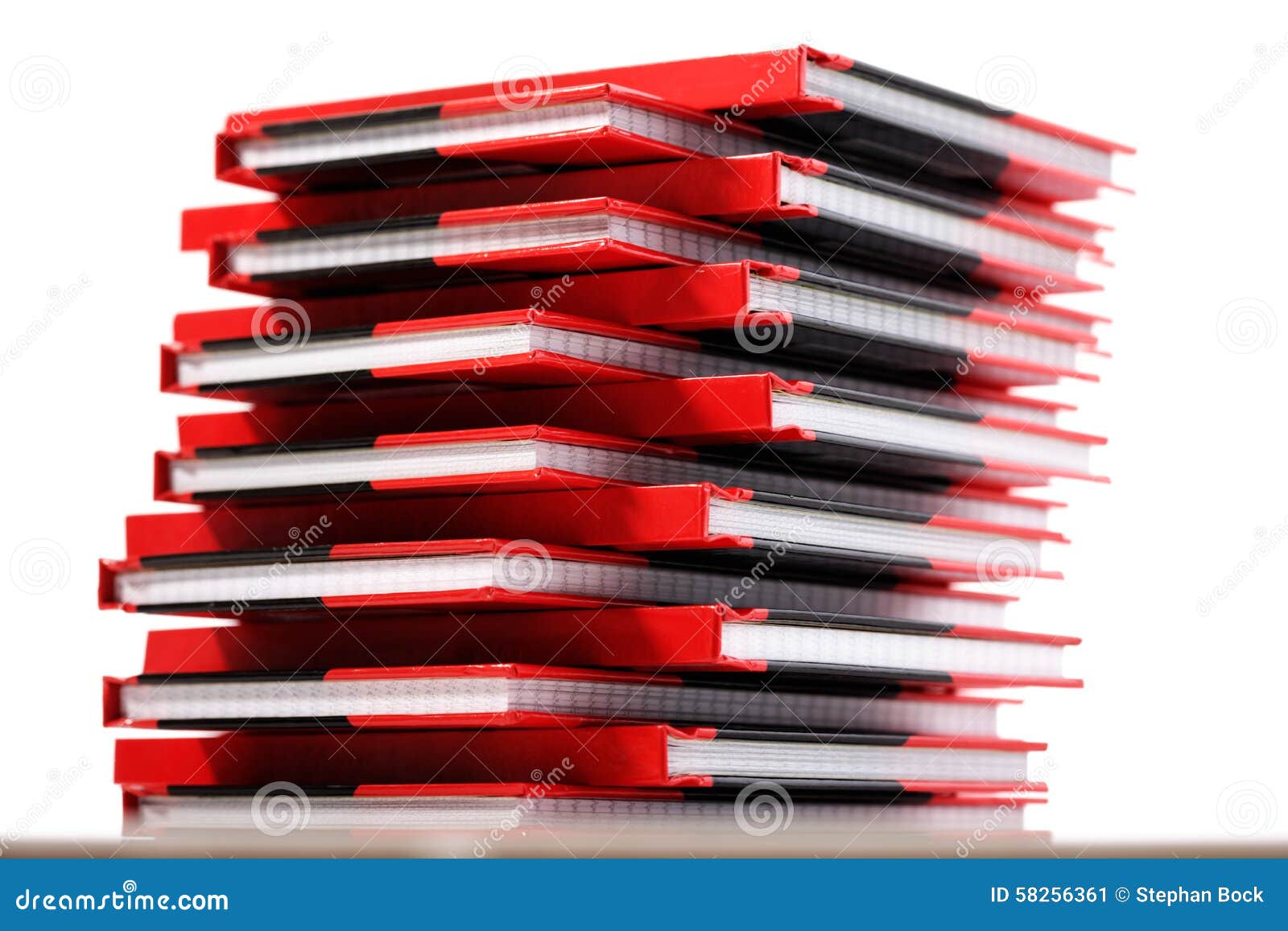 Stack Of Old Diaries Lying On Yellow Background Royalty-Free Stock ...