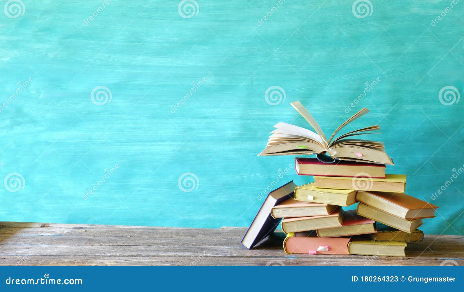 Stack of Books and an Opened Book, Reading, Learning, Education, Home ...