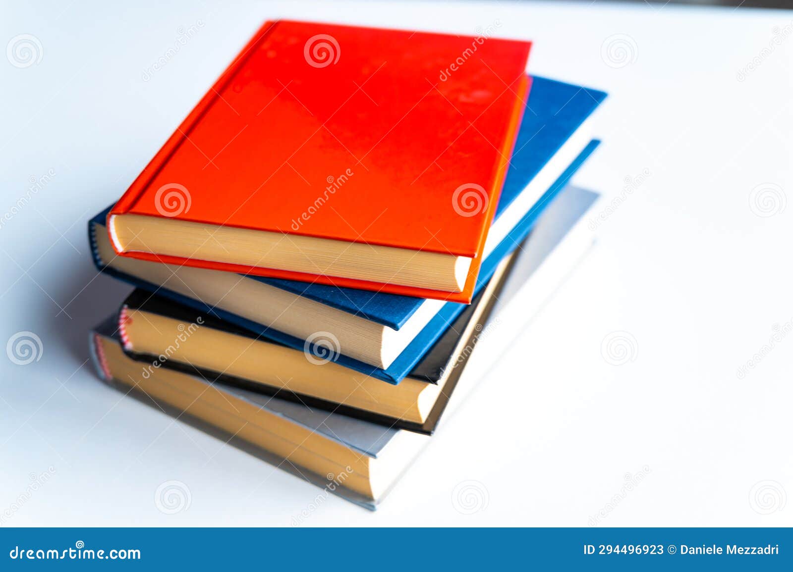 Books Stacked on Top of Each Other. Stock Image - Image of expertise ...