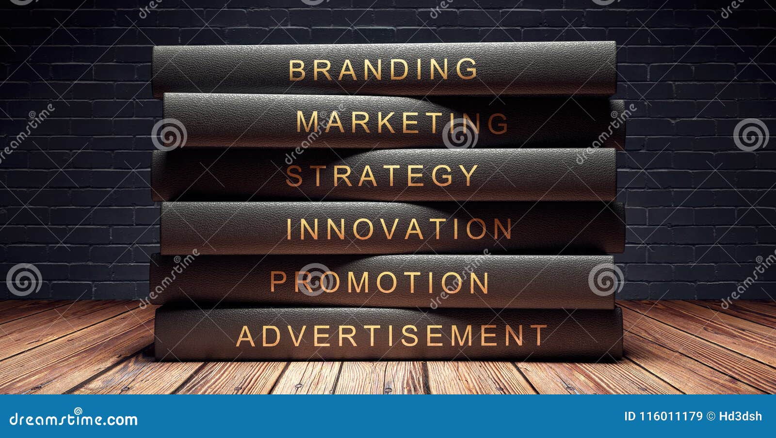 Stack of Books with Plan for Business Success Stock Illustration ...