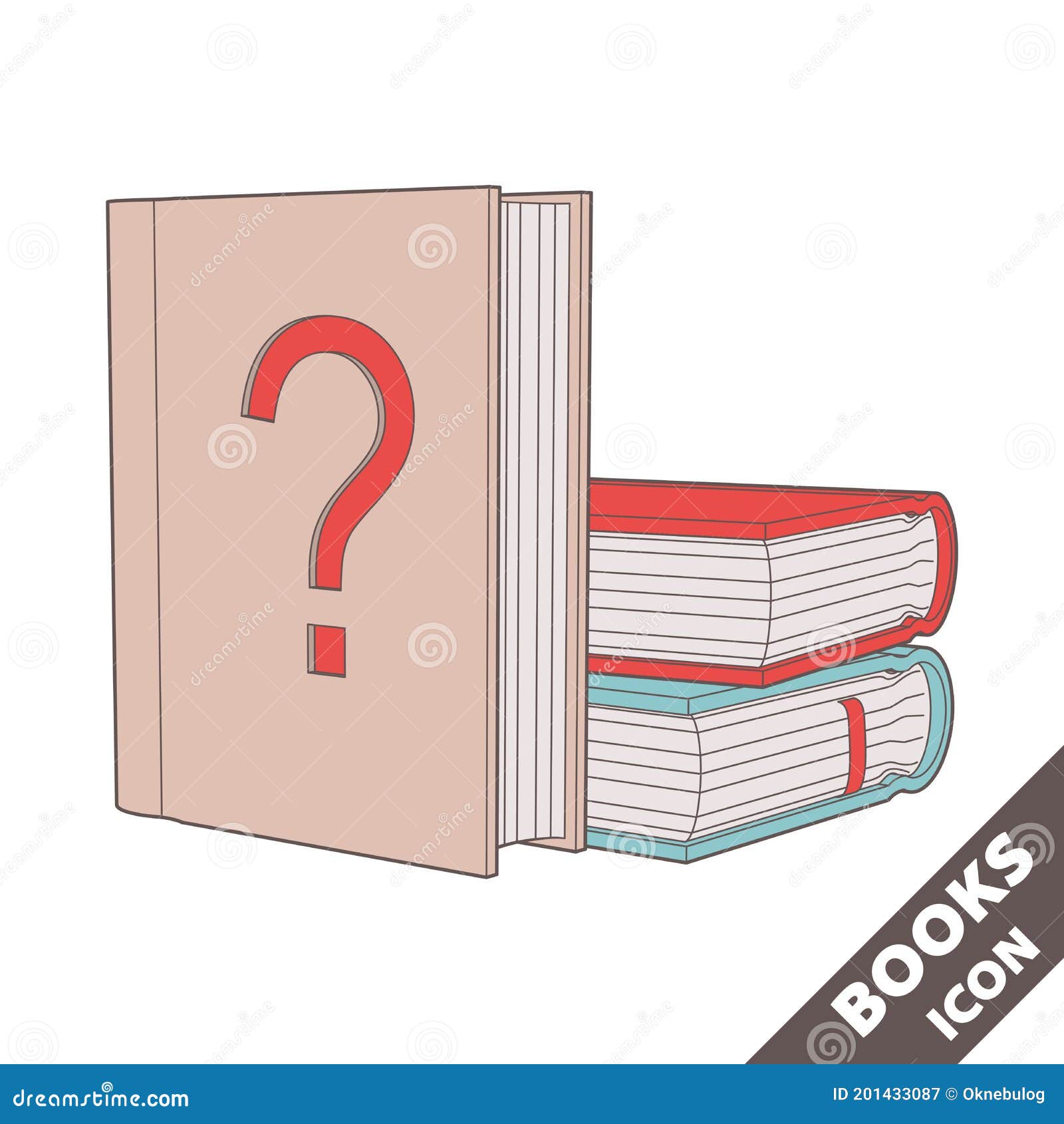 Books With Question Mark Symbol In Digital Background Royalty-Free ...