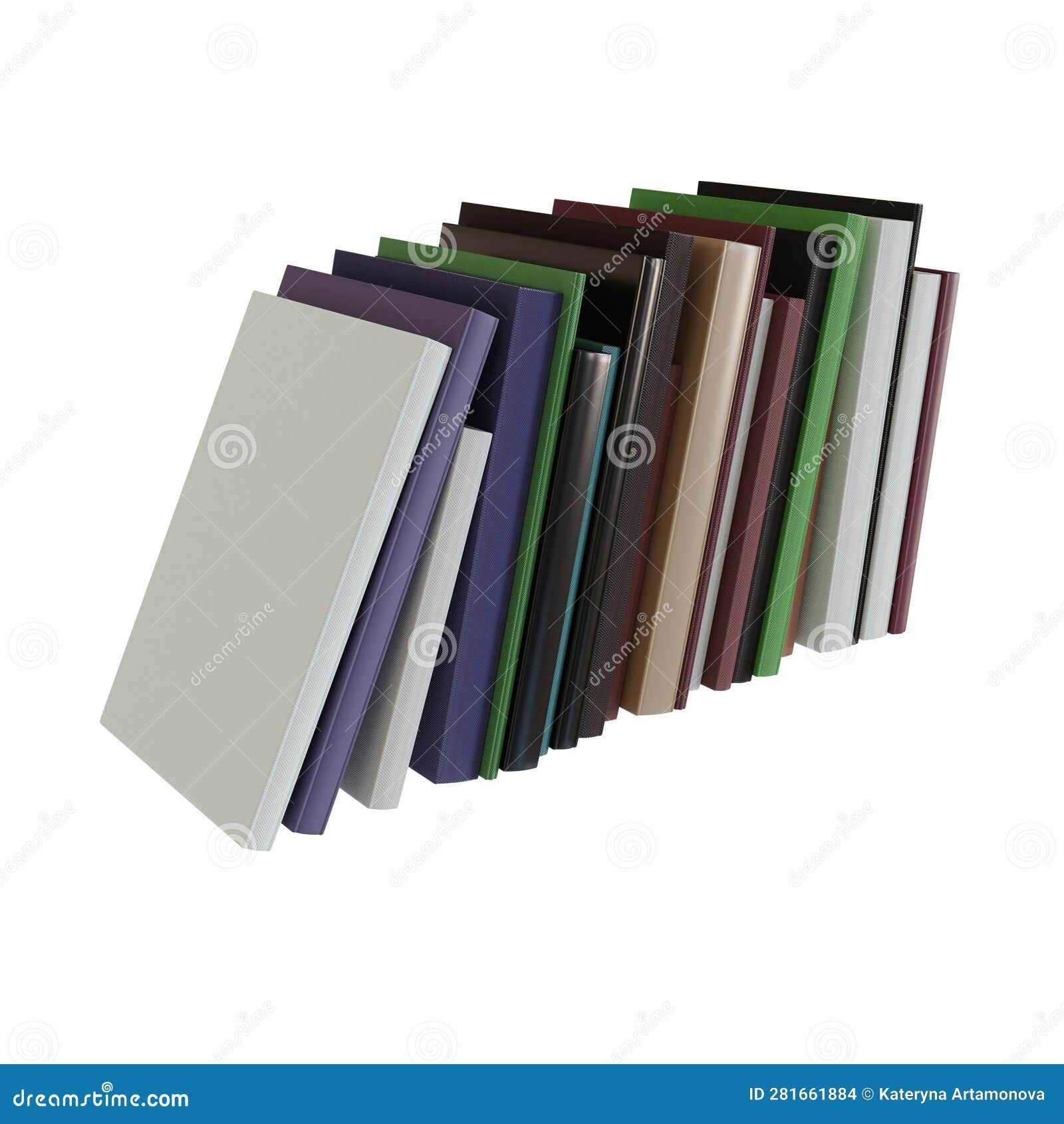 A Stack of Books. Realistic 3D Render. Book Day Stock Illustration ...