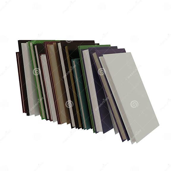 A Stack of Books. Realistic 3D Render. Book Day Stock Illustration ...