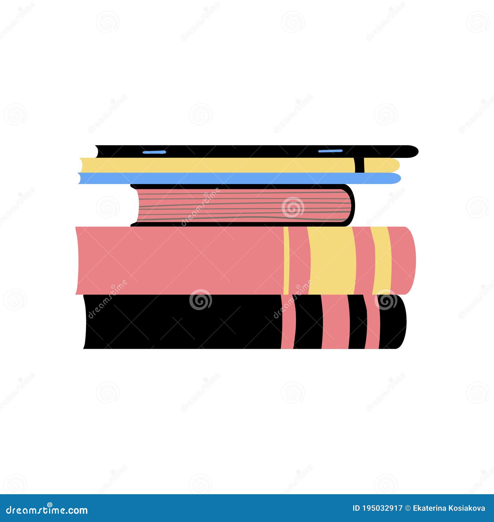 Book Stack. the Science Concept Clipatrs. Vector Illustration. Cartoon ...