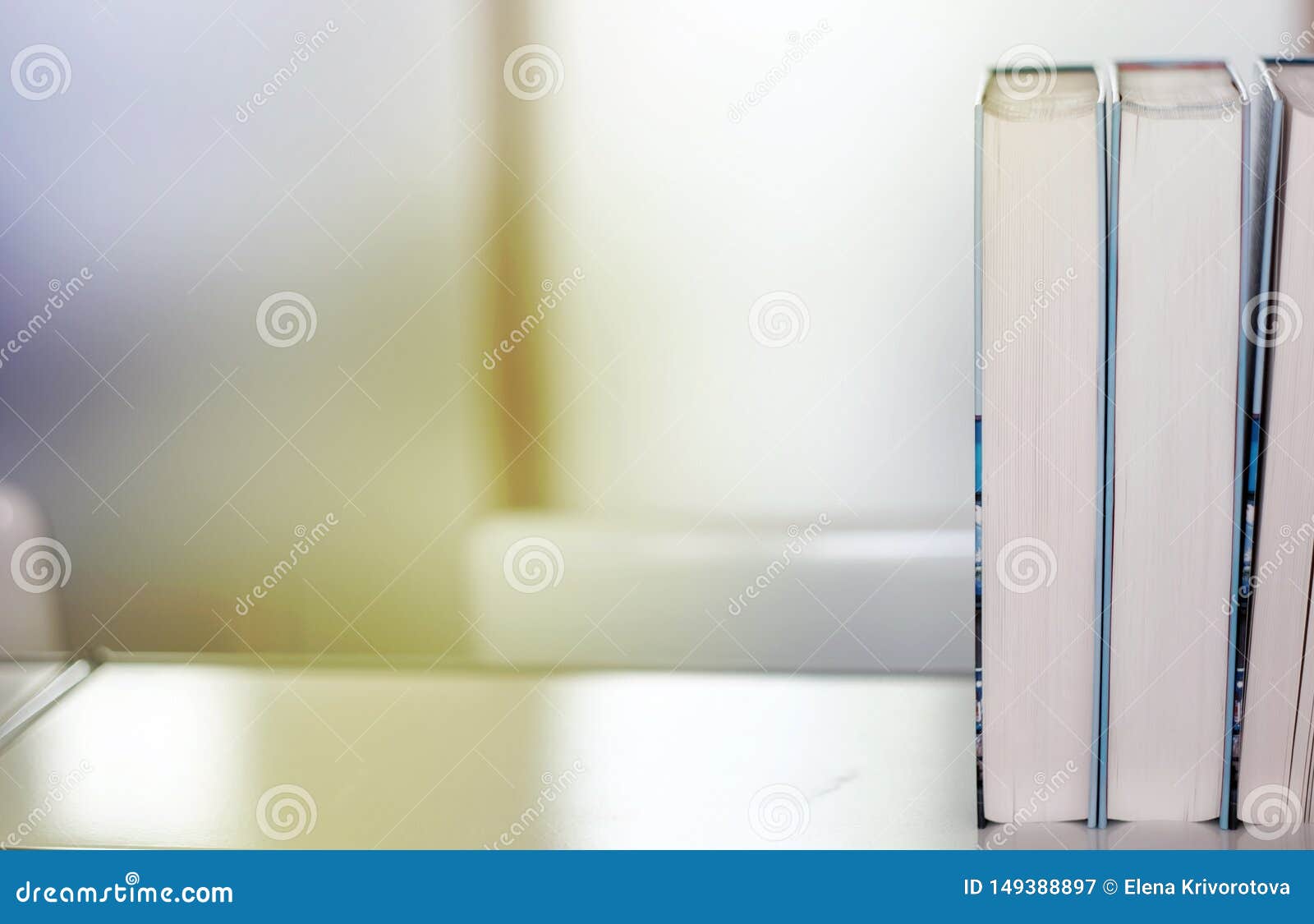 Stack of books on a shelf stock image. Image of bookcase - 149388897