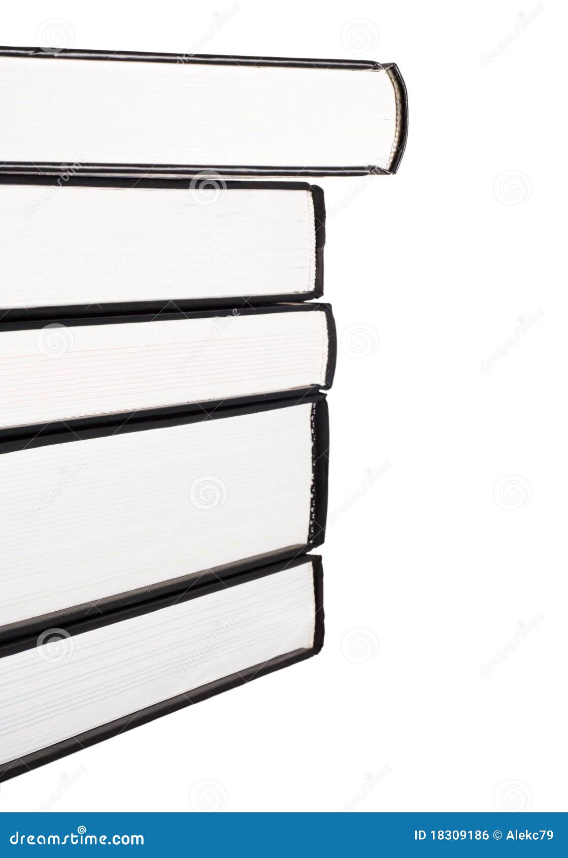 Stack of Books, Side View, Isolated Stock Photo - Image of high, cover ...