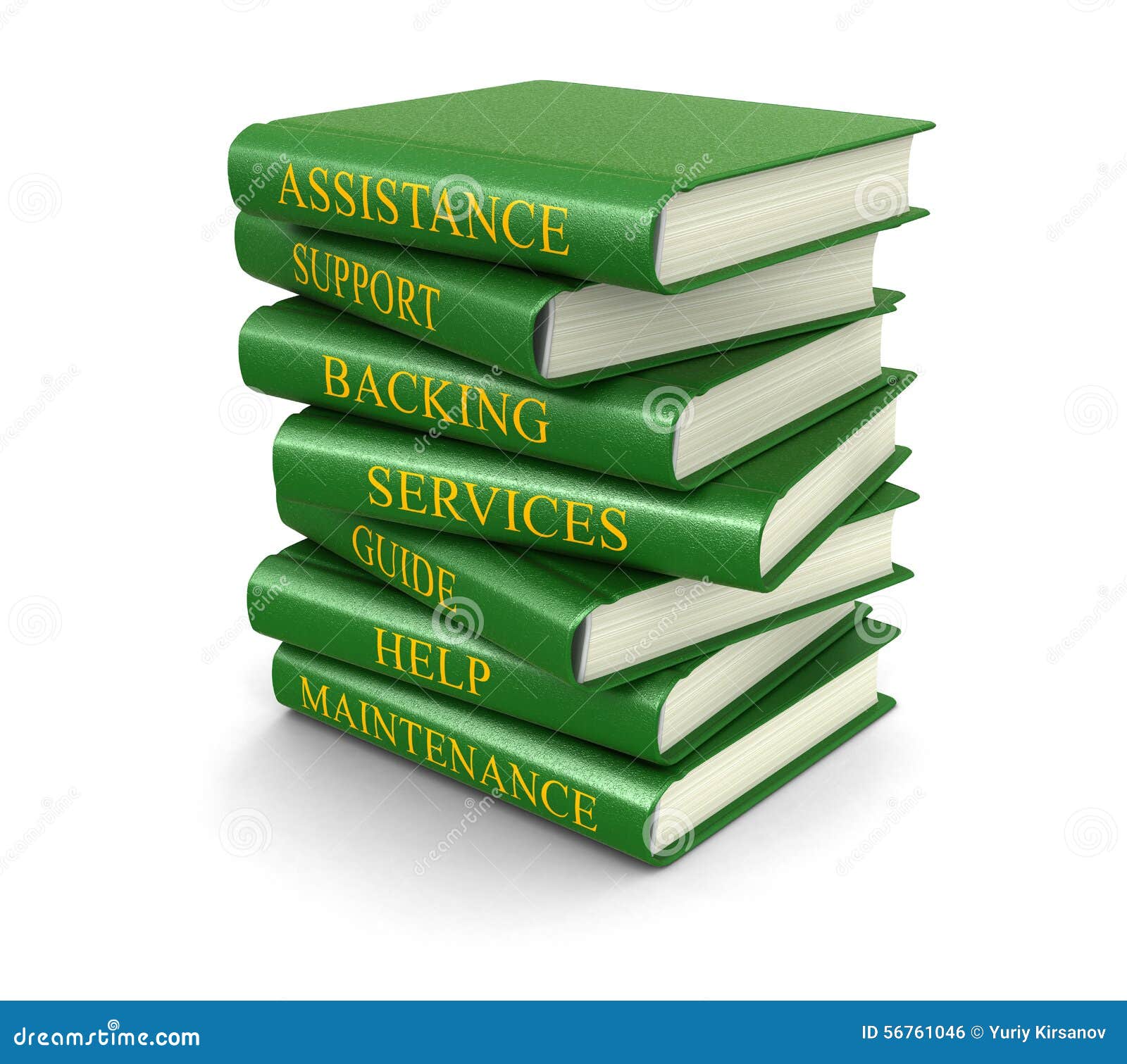 Stack of Books with Support Concepts (clipping Path Included) Stock ...