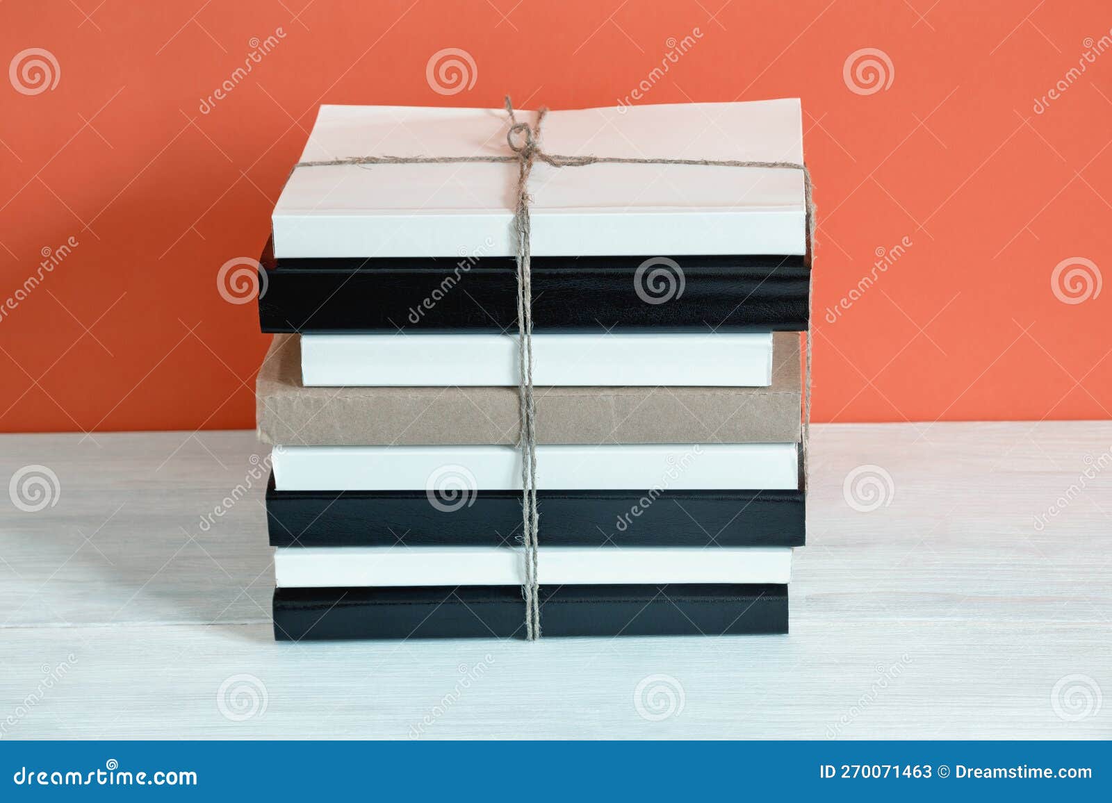 Stack of Books Tied with Rope Stock Image - Image of closed, rope ...