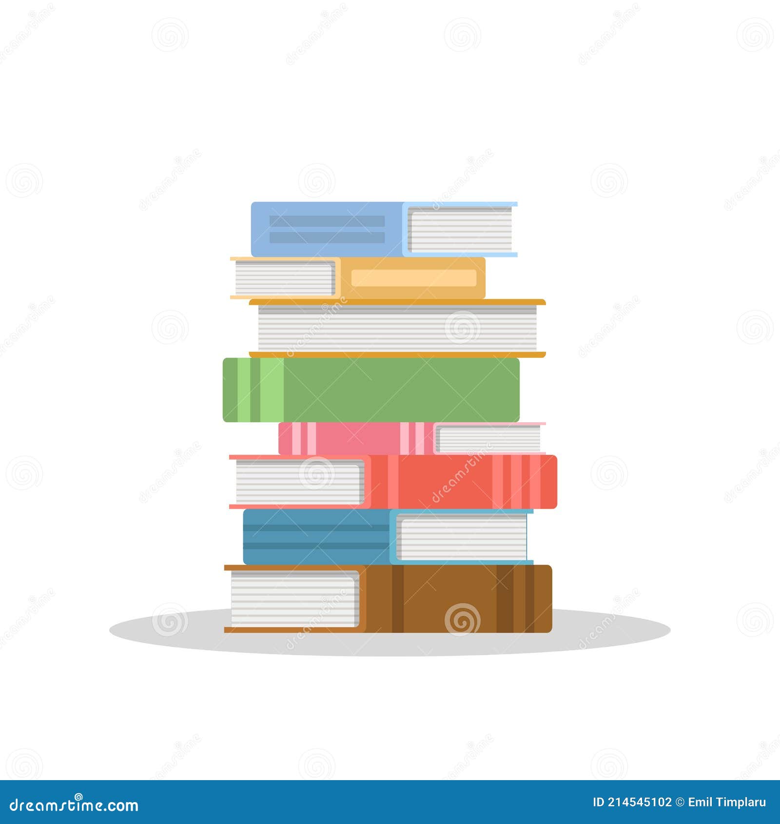 Stack of Books Vector Design Illustration Stock Vector - Illustration ...