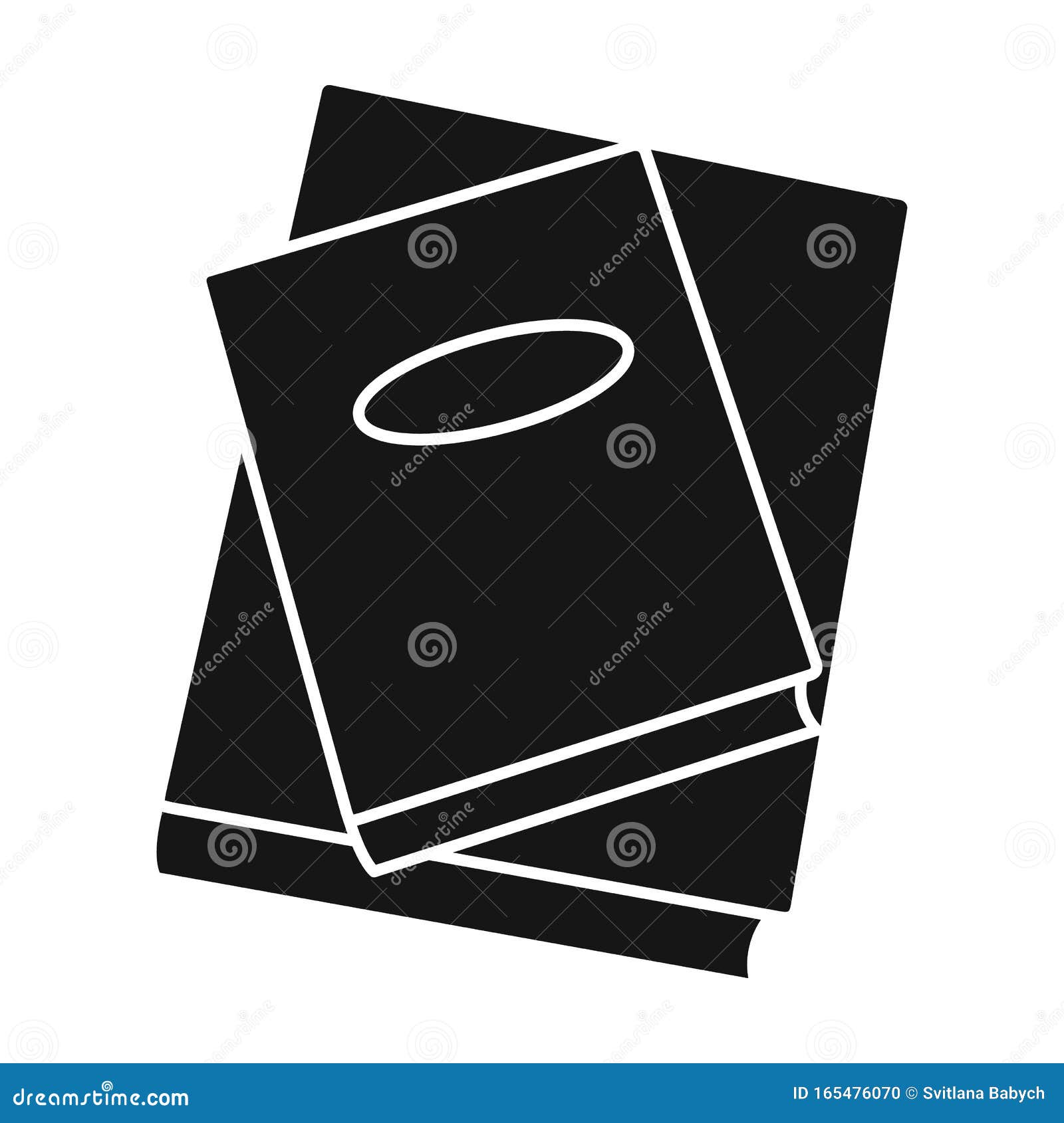 Stack of Books Vector Icon.Black Vector Icon Isolated on White ...