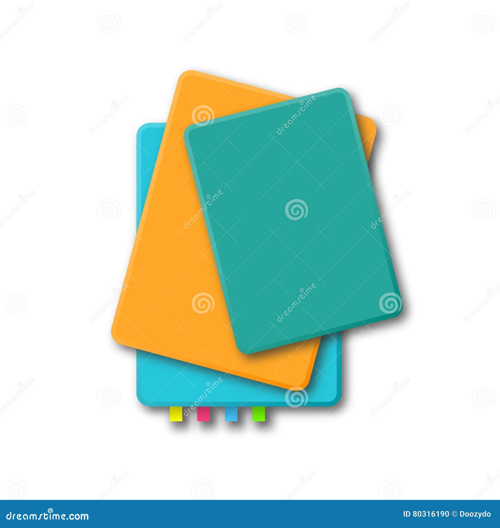Stack of Books Vector Illustration. Stock Illustration - Illustration ...