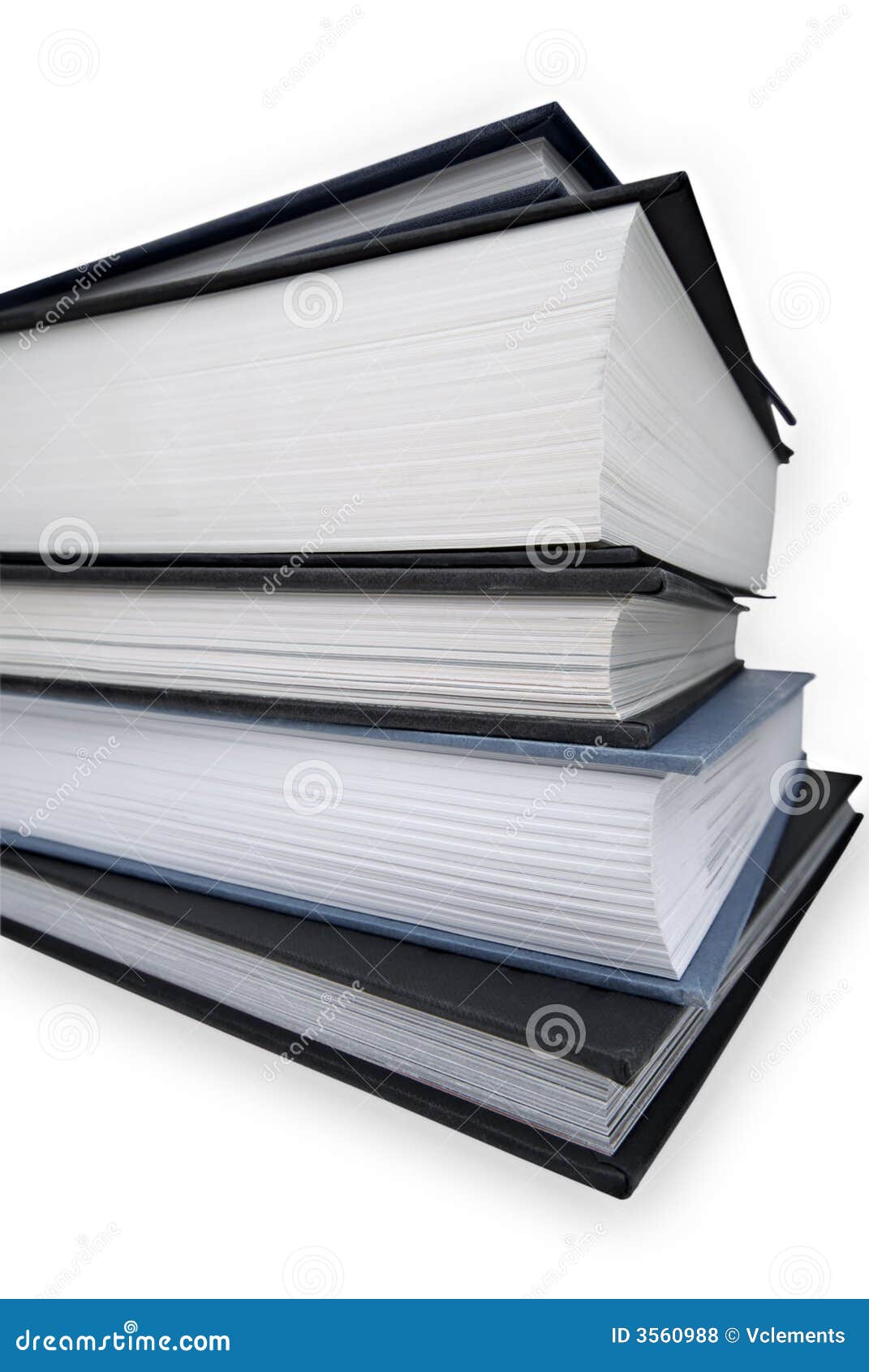 Stack of books on white stock photo. Image of vertical - 3560988