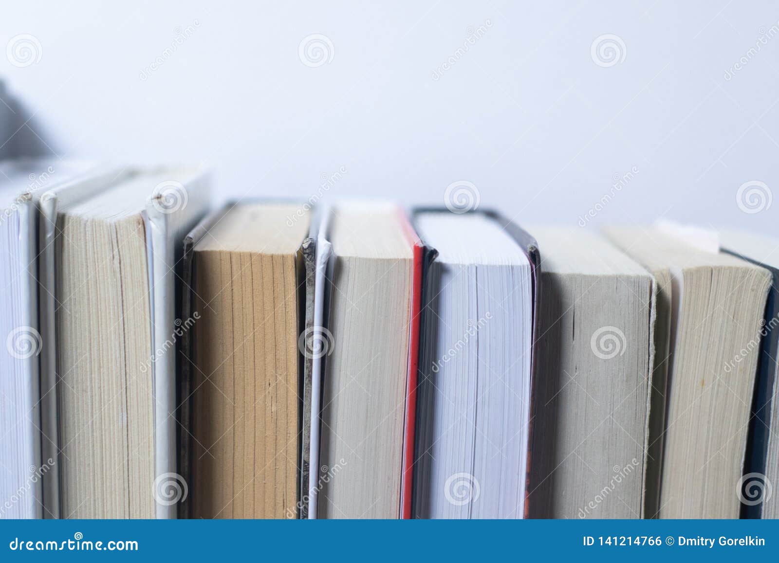 Stack of Books on White Background Stock Photo - Image of club, school ...