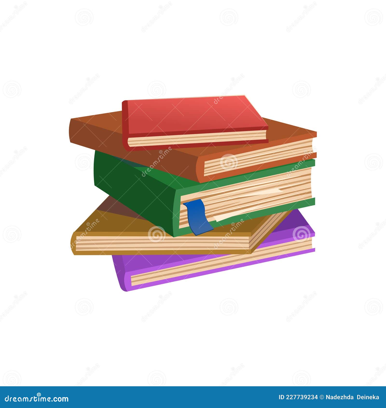 Stack of books stock illustration. Illustration of icon - 227739234