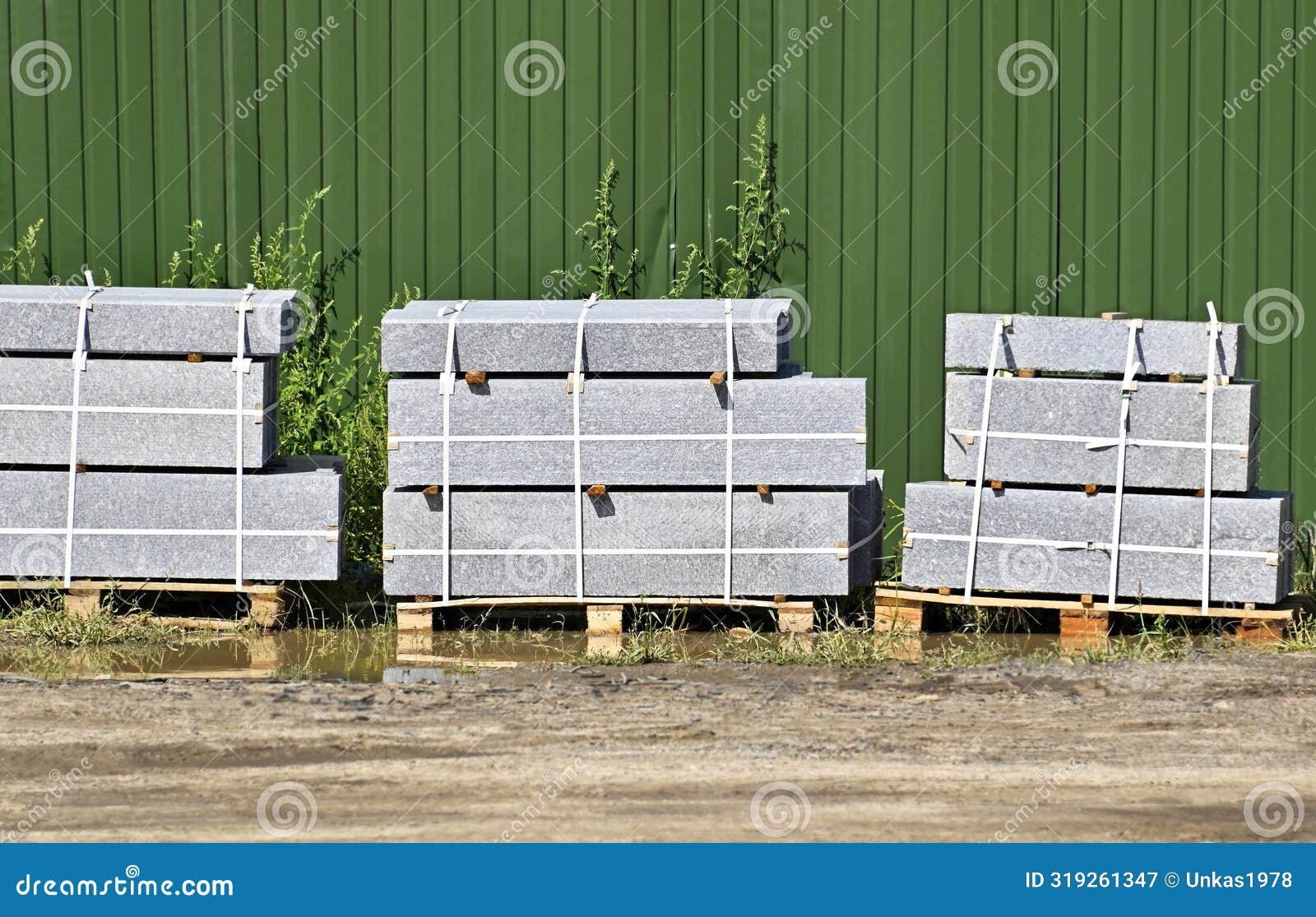 Stack of border stones stock image. Image of grain, spotted - 319261347