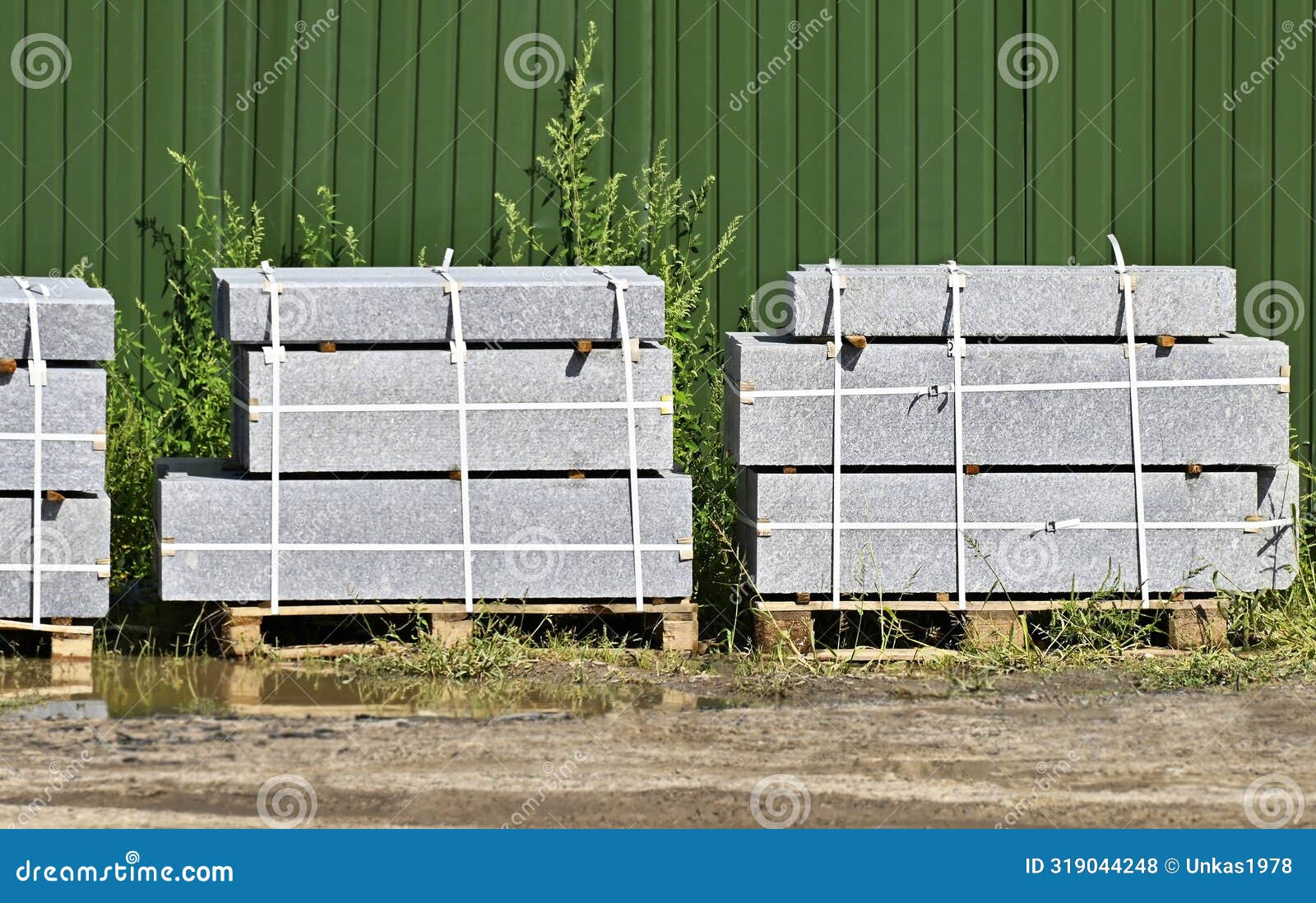 Stack of border stones stock photo. Image of industry - 319044248