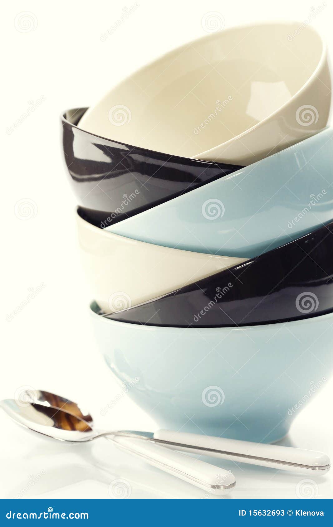 Stack of bowls stock image. Image of domestic, home, flatware - 15632693