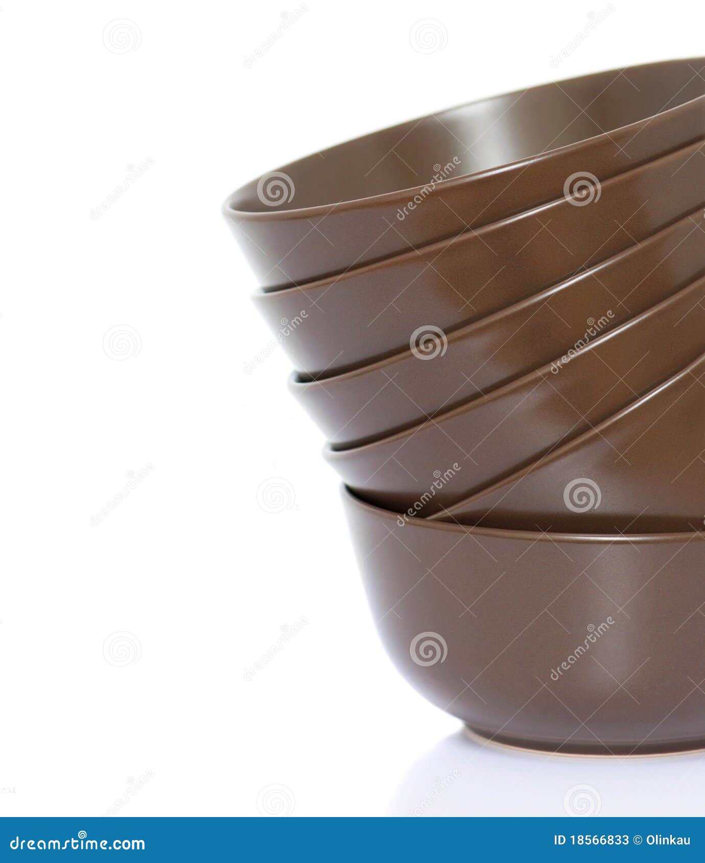 Stack of bowls stock image. Image of plate, isolated - 18566833