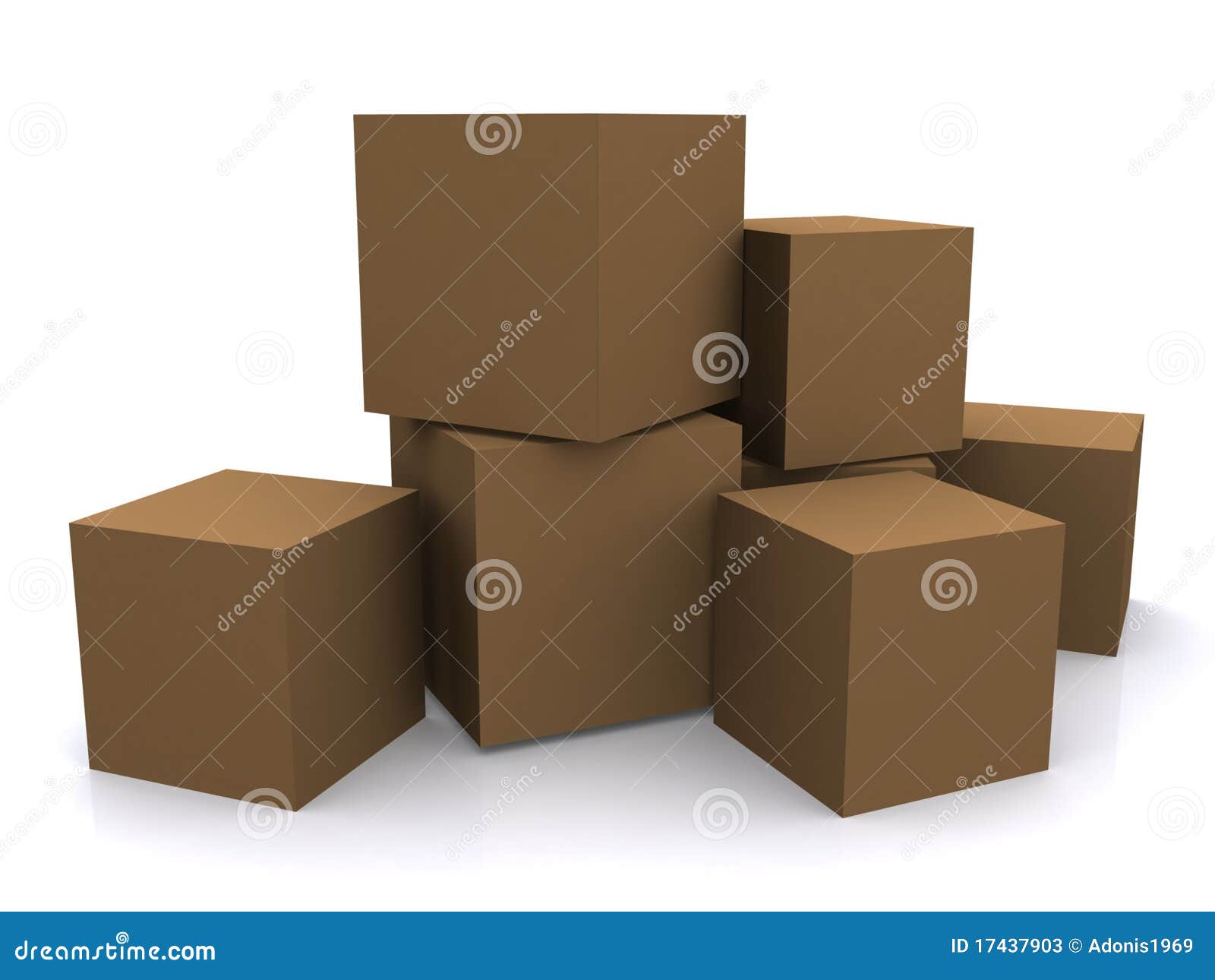 Stack of Boxes or Cubes stock illustration. Illustration of cartons ...