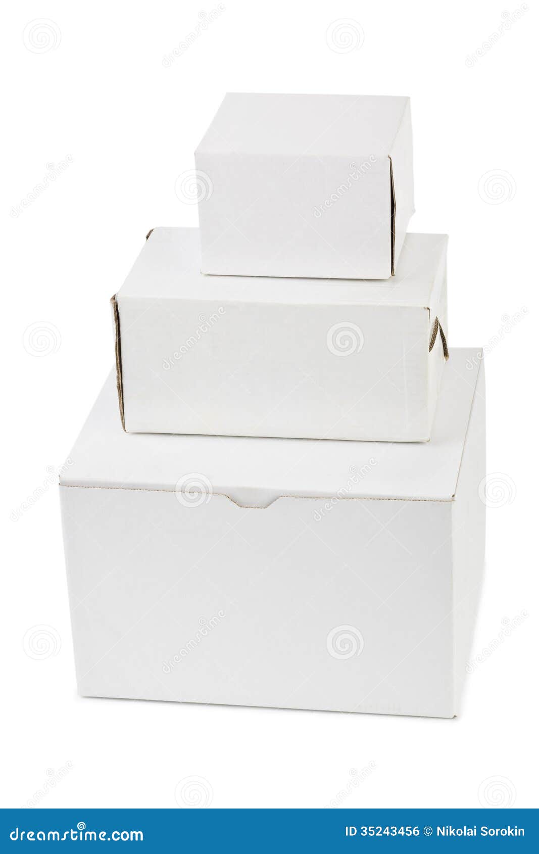 Stack of boxes stock photo. Image of delivering, brown - 35243456