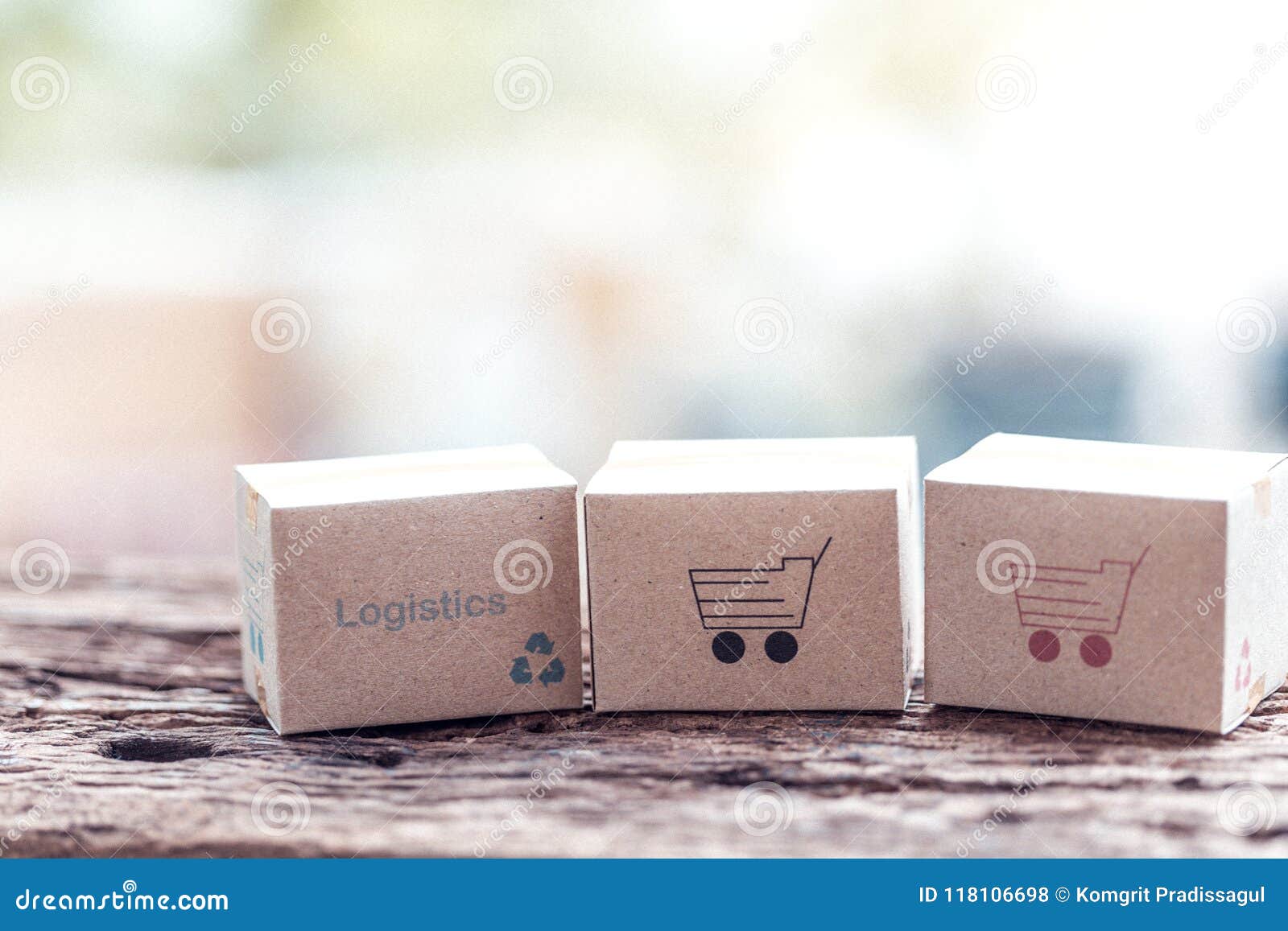 Stack Boxes on Laptop for Customer Can Buy from Electronic Internet ...