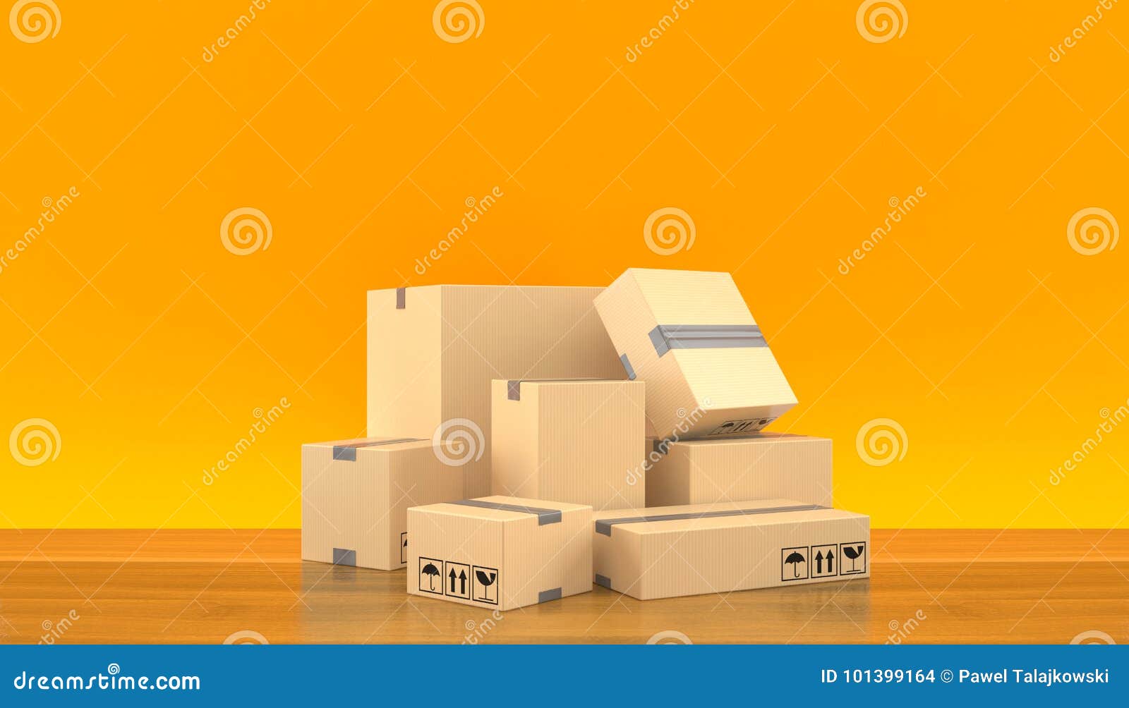 Stack of boxes stock illustration. Illustration of package - 101399164