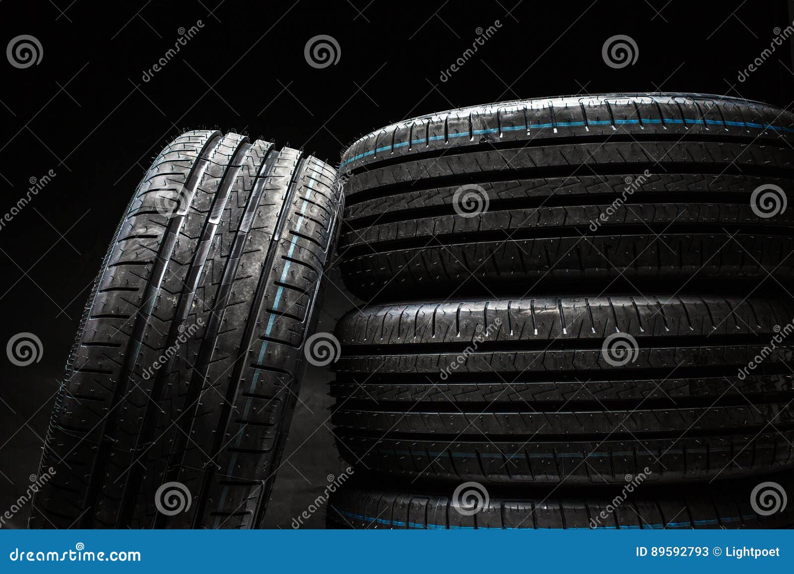 Stack of Brand New High Performance Car Tires Stock Image - Image of ...