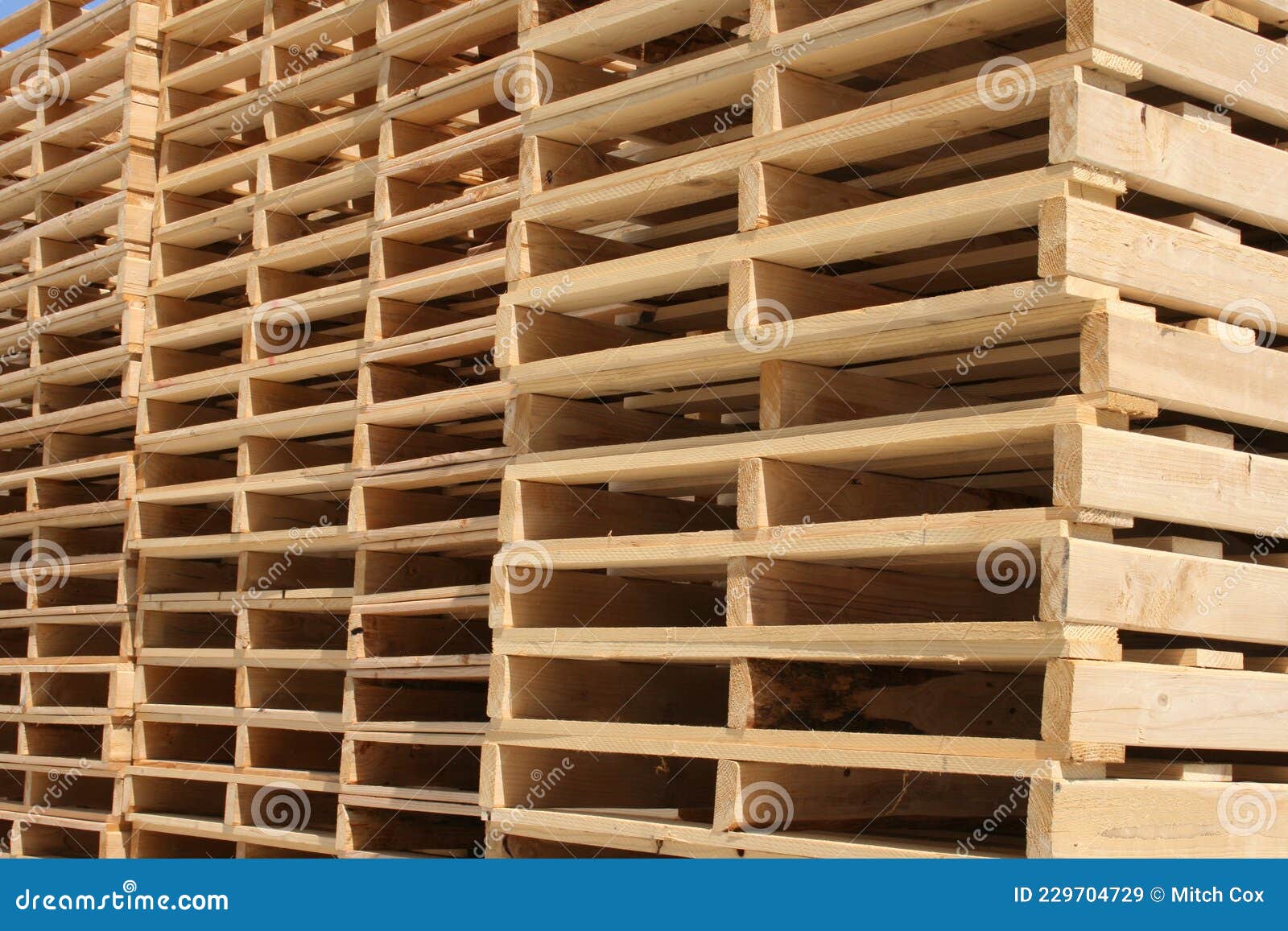 Stack of Pallets 3 stock image. Image of shipping, transporting - 229704729