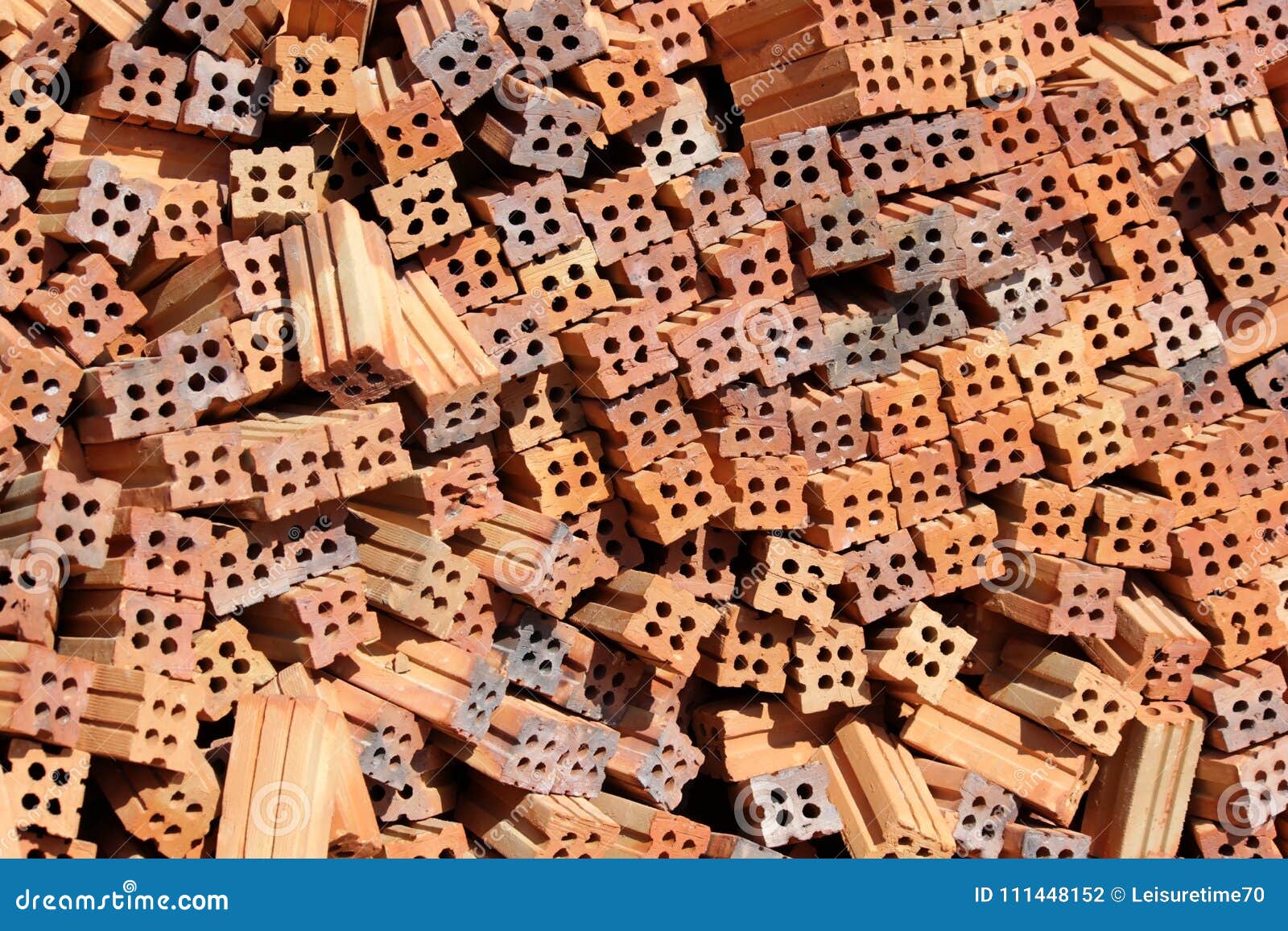 Stack of Brick for Construction As Background Stock Photo - Image of ...