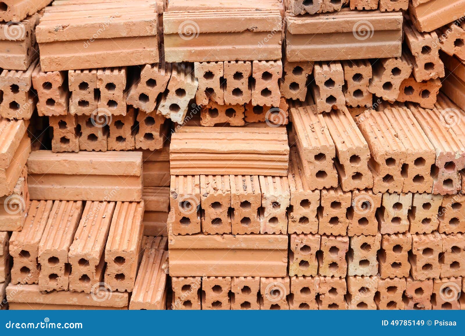 Stack of brick stock image. Image of materials, pile - 49785149