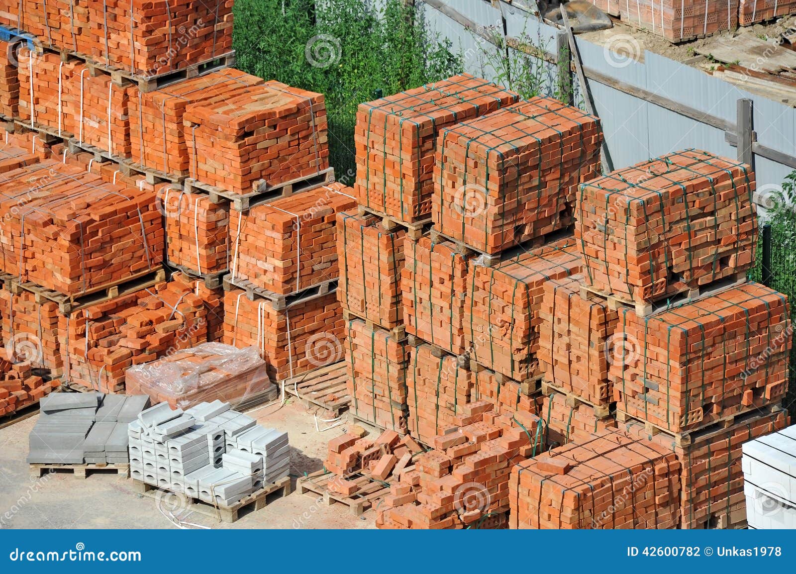 Stack of brick stock photo. Image of stacked, brickwork - 42600782