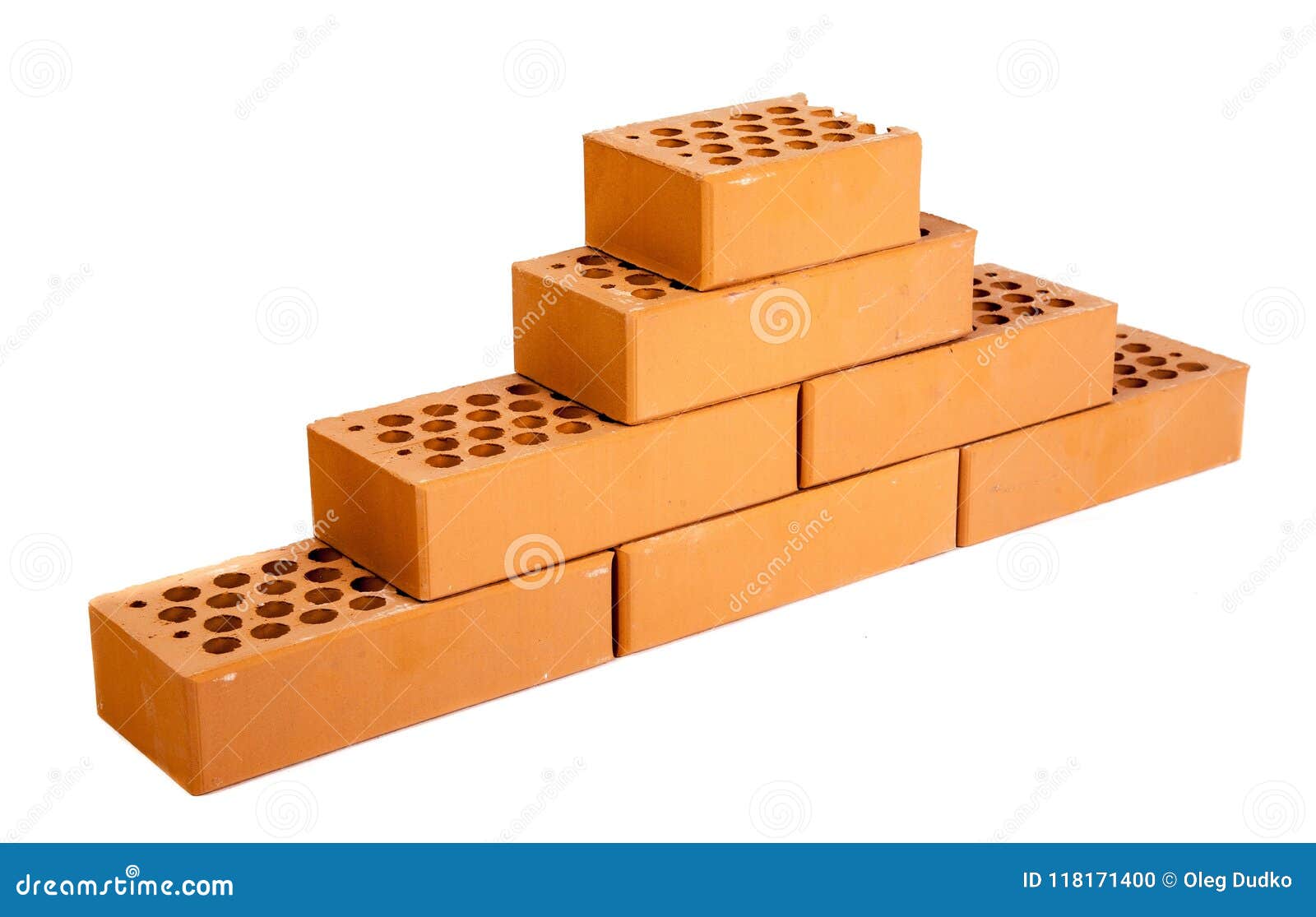 Stack of Bricks stock photo. Image of brick, isolated - 118171400